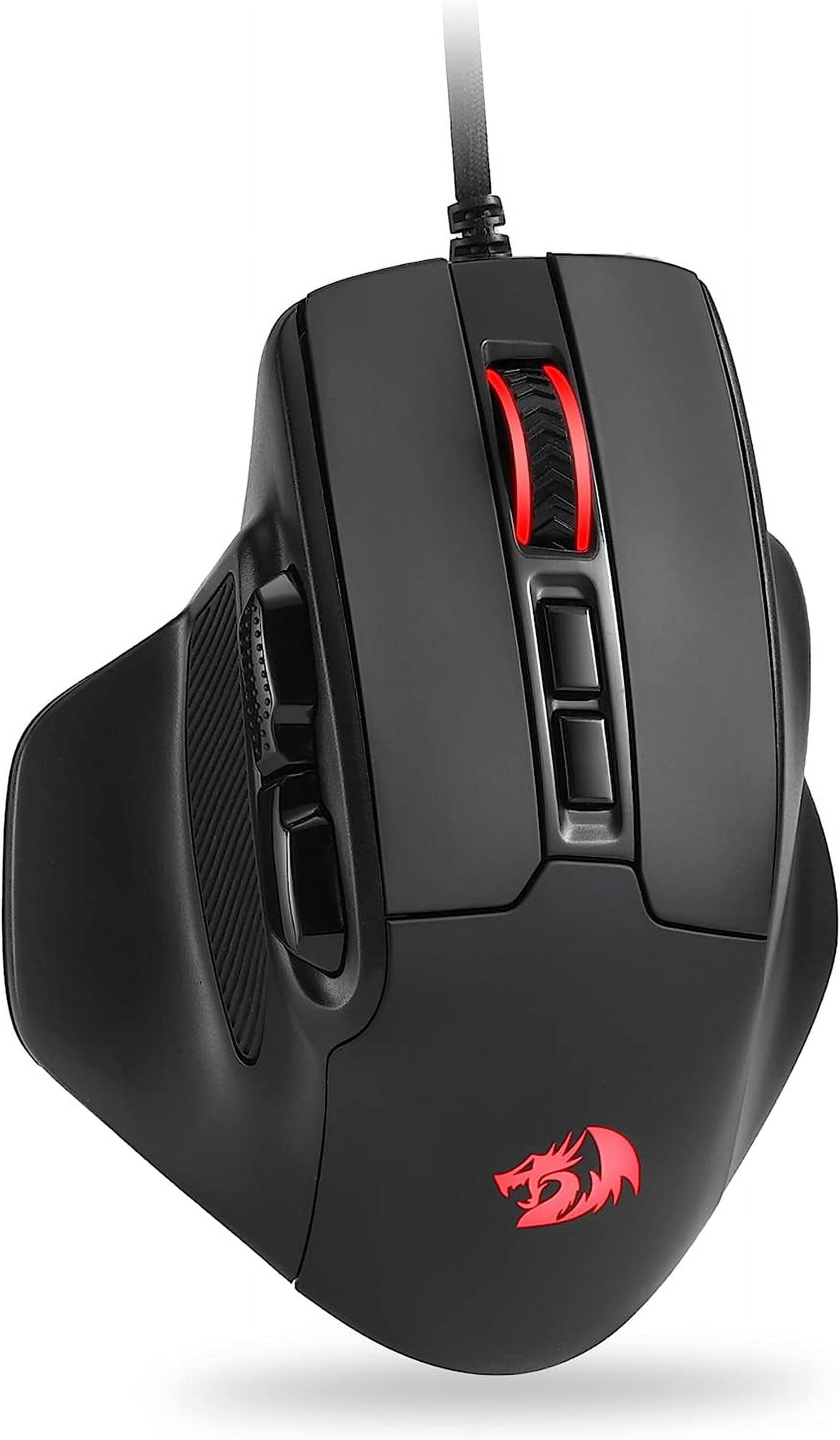 Redragon M806 Gaming Mouse, 7 Programmable Buttons Wired RGB Mouse ...