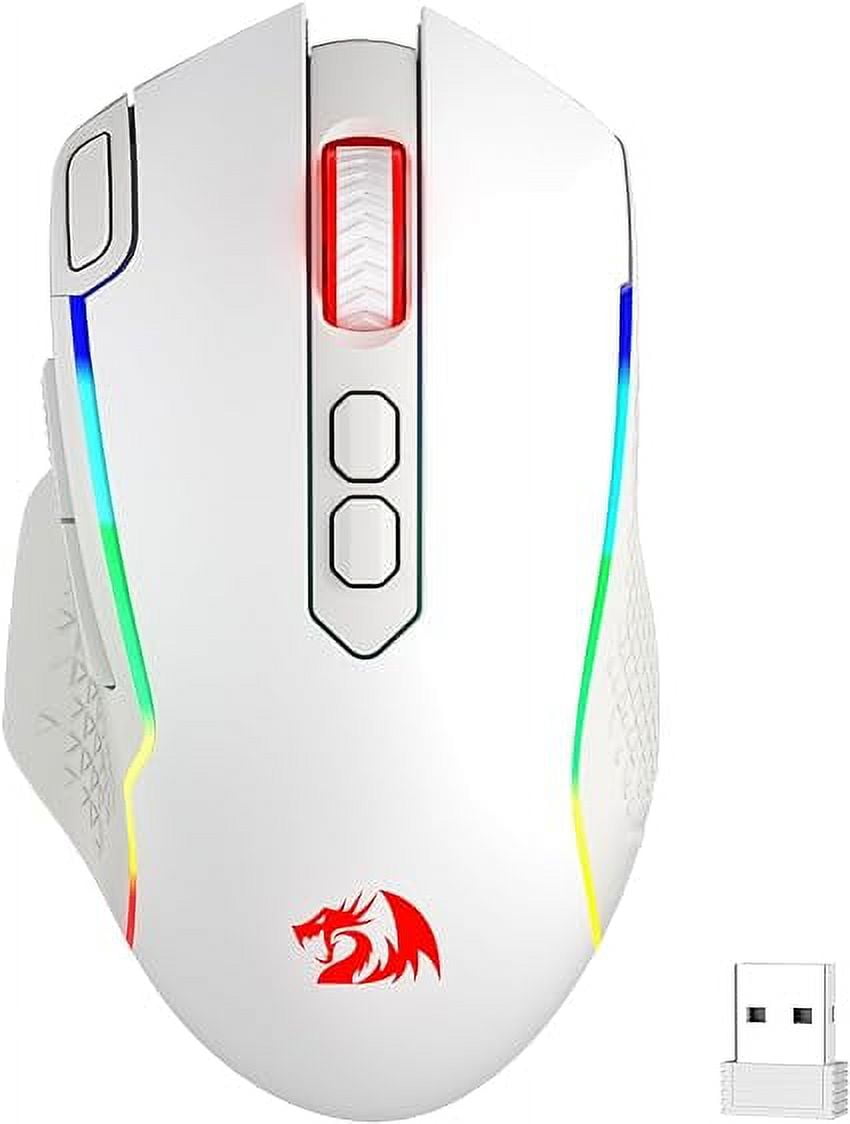 Redragon M810 Pro Wireless Gaming Mouse, 10000 DPI Wired Gamer Mouse w ...