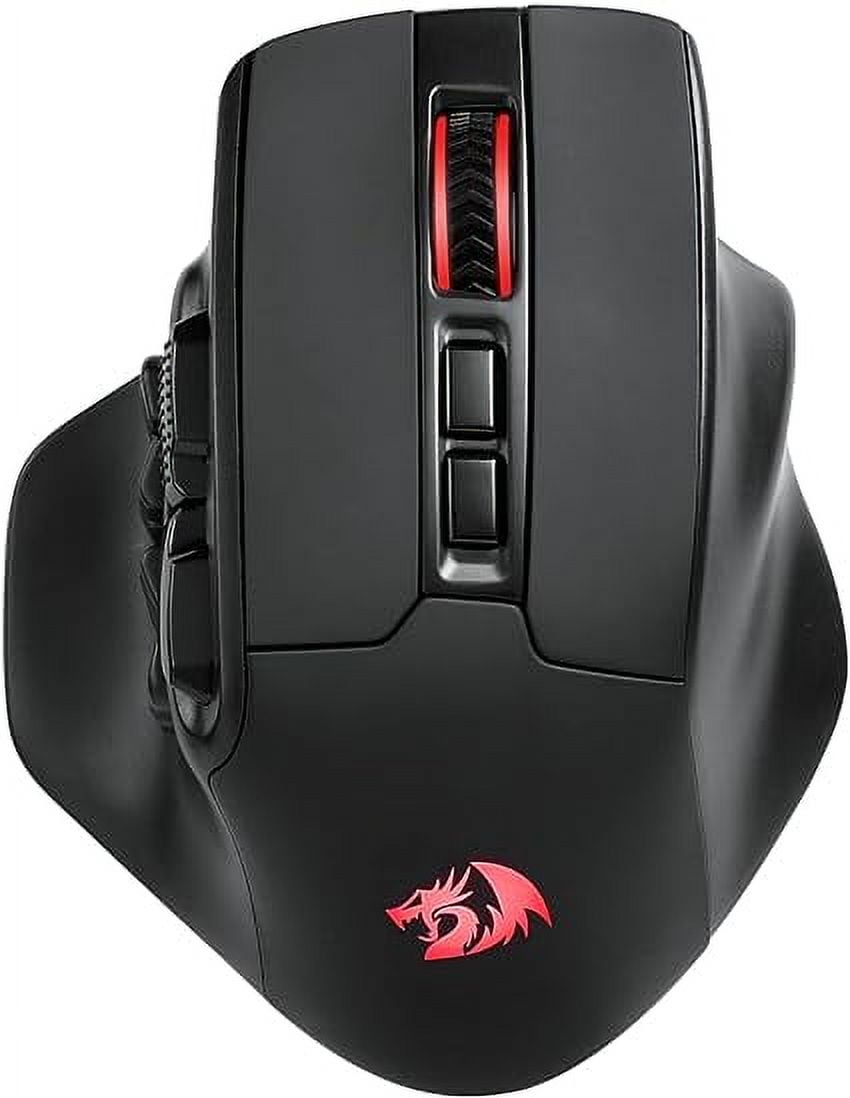 Redragon M811 PRO Wireless MMO Gaming Mouse, 15 Programmable Buttons ...