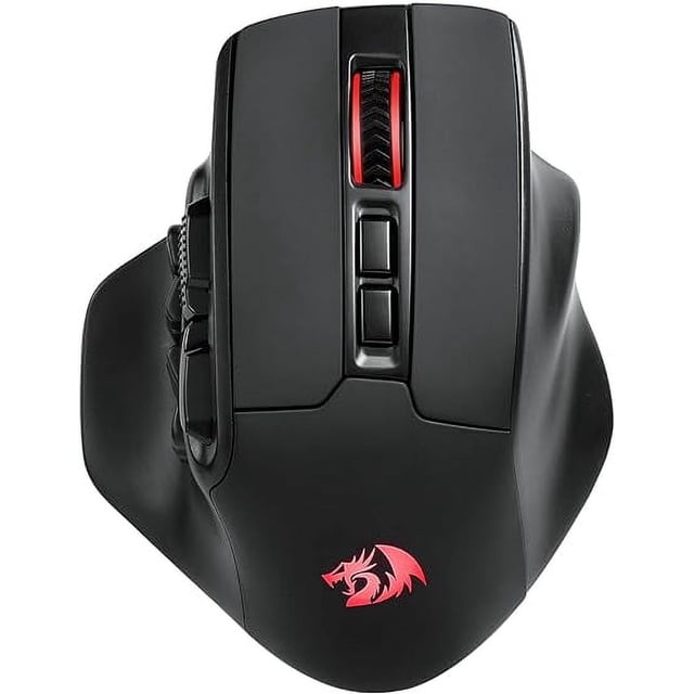 Redragon M811 PRO Wireless MMO Gaming Mouse, 15 Programmable Buttons ...