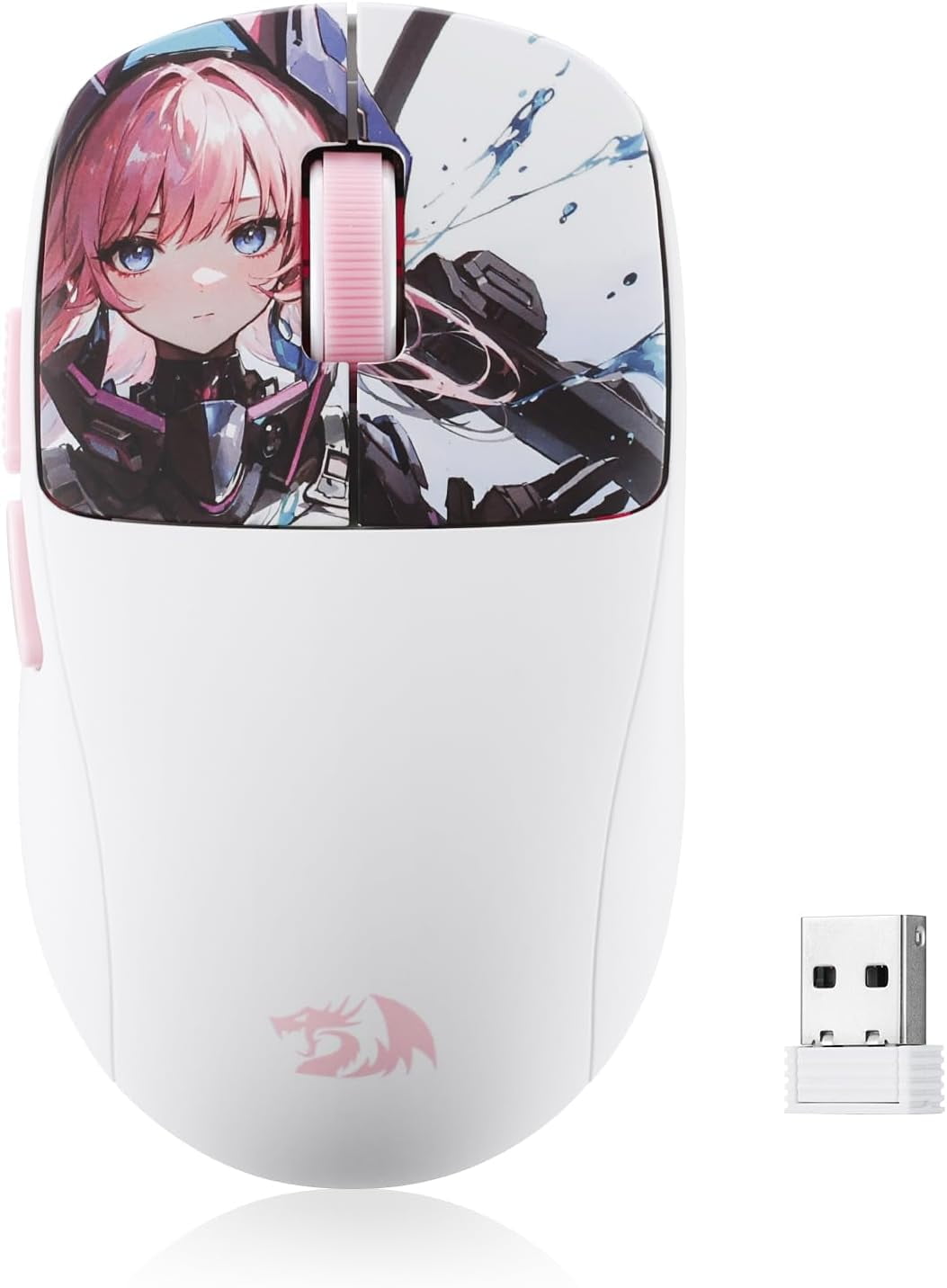 Redragon M817 PRO Wireless Gaming Mouse, 24000 DPI Optical Mini Mice ...