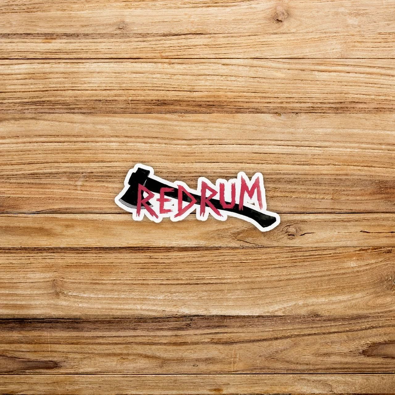 Redrum Vinyl Sticker - Creepy Horror Movie Quote Decal For Laptops ...