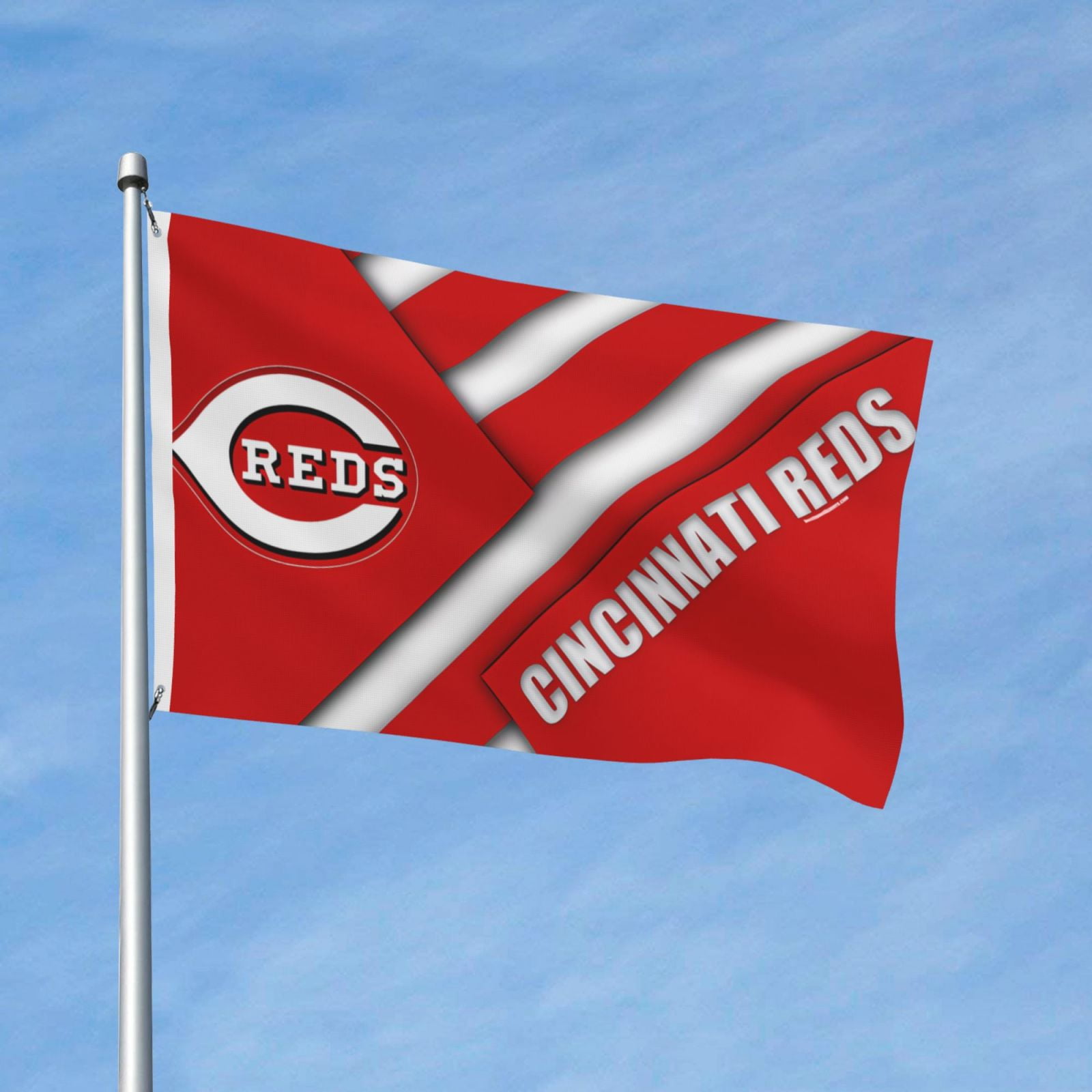 Reds Baseball Team 3x5 ft Indoor and Outdoor Double Sided Flag ...
