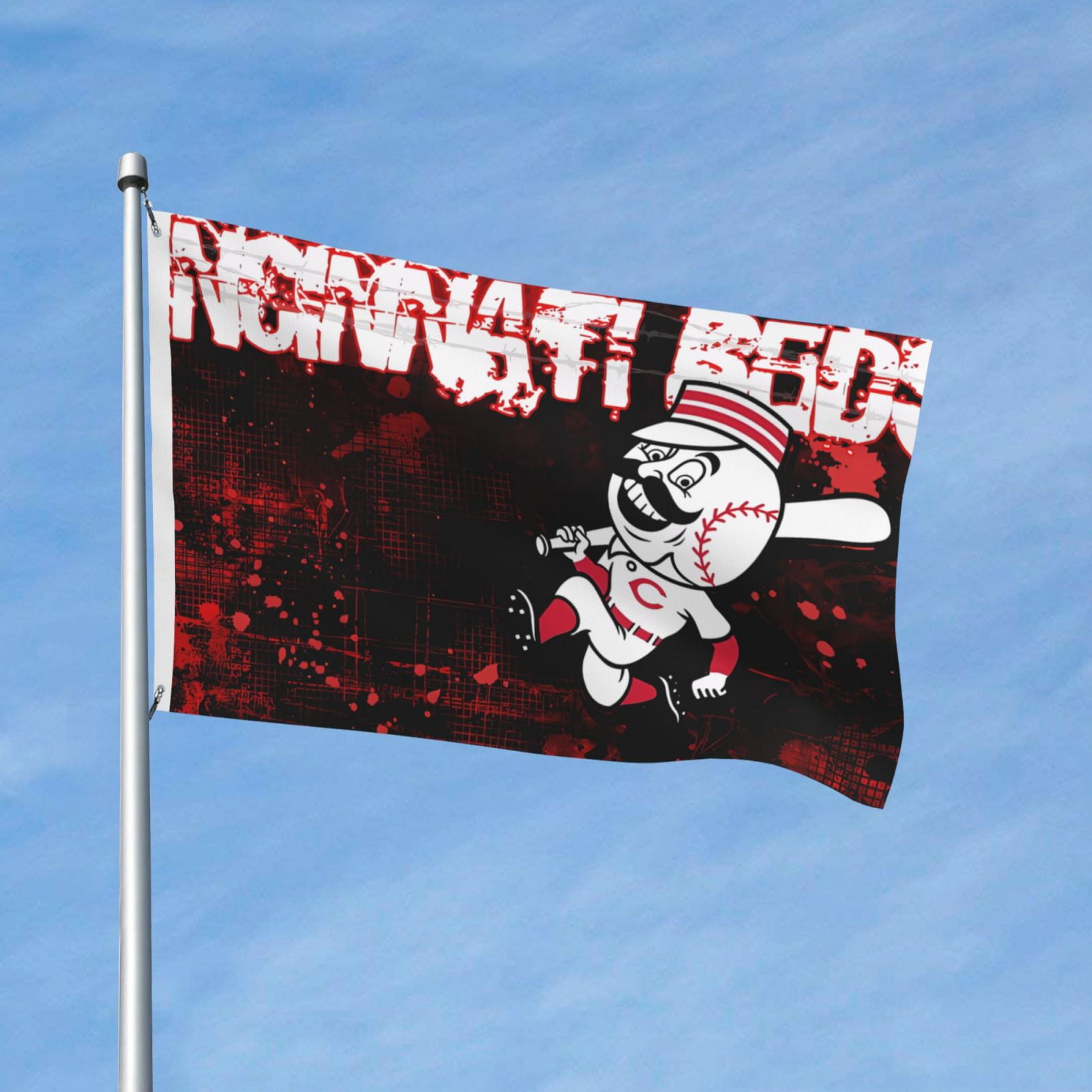Reds Baseball Team 3x5 ft Indoor and Outdoor Double Sided Flag ...