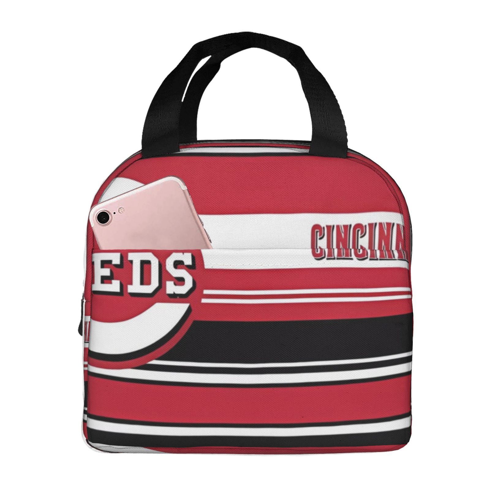 Reds Baseball Team Campus Insulated Lunch Bag, Leak-Proof Lunch Box ...