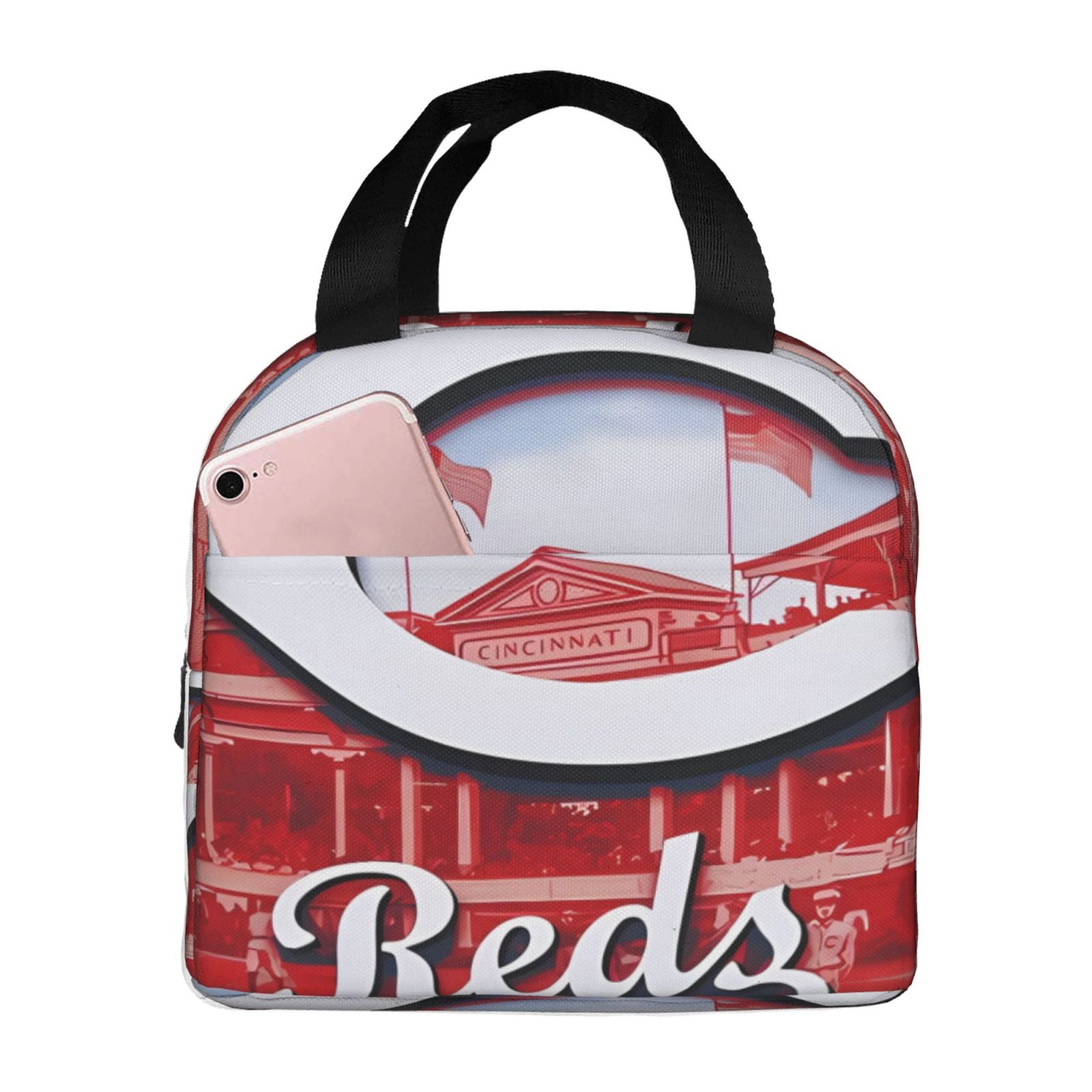 Reds Baseball Team Campus Insulated Lunch Bag, Leak-Proof Lunch Box ...