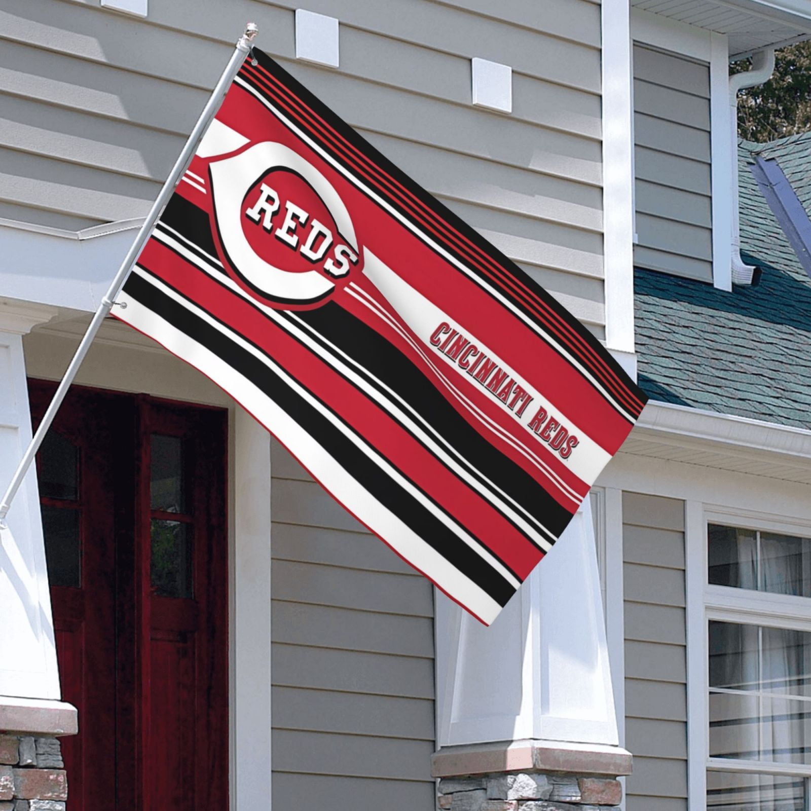 Reds Baseball Team Custom 3x5FT Polyester Flag, Easy to Install, With ...