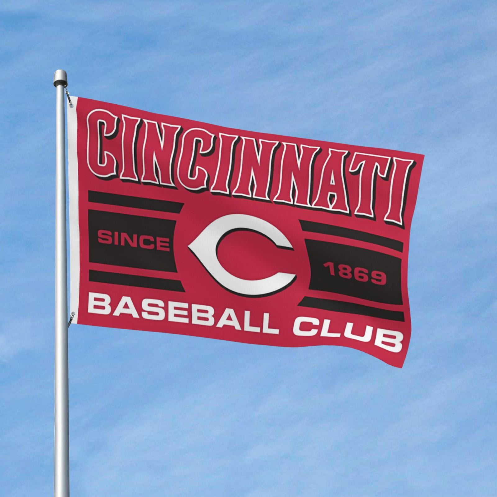 Reds Baseball Team Custom 3x5ft Double Sided Flag Game Day Baseball ...