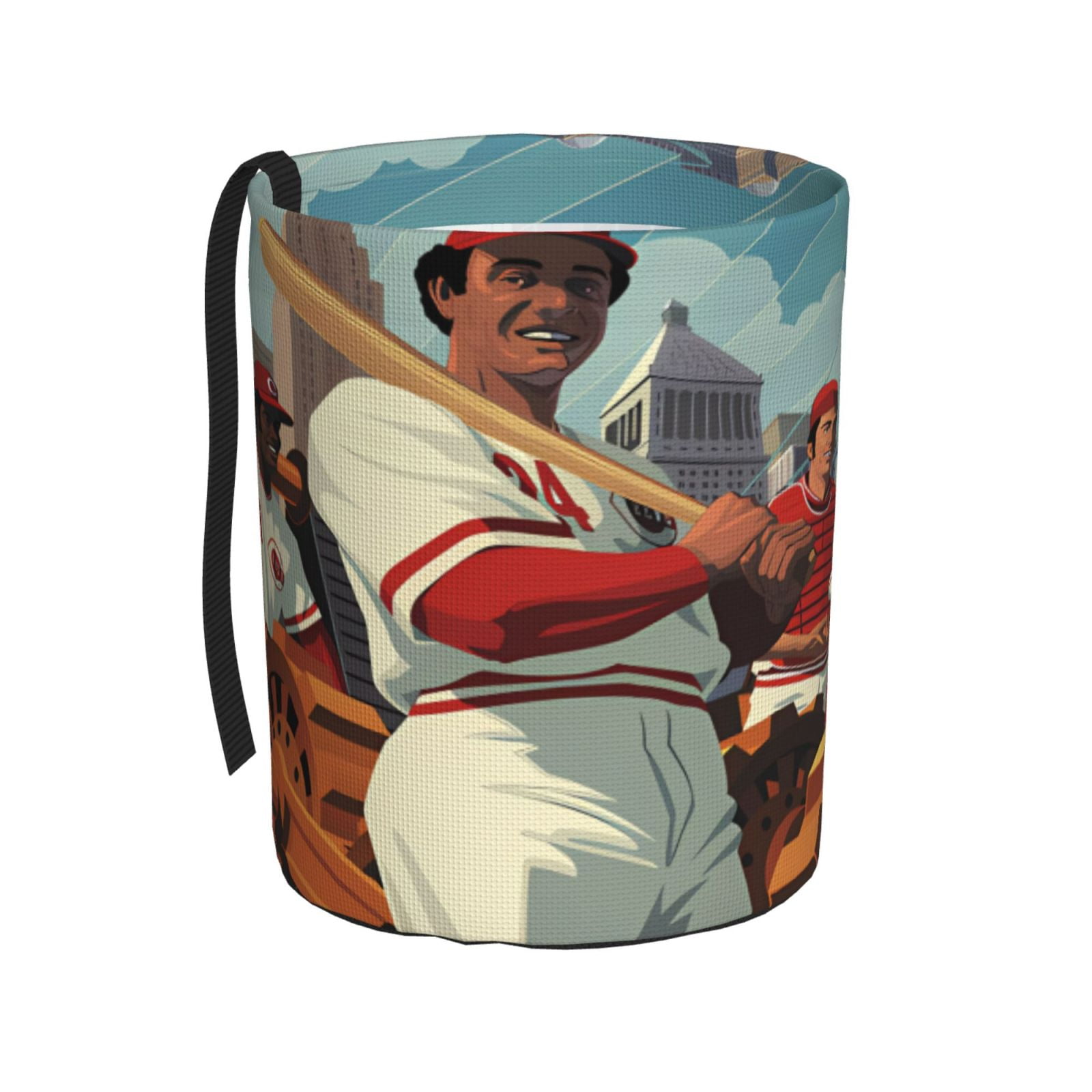 Reds Baseball Team Custom Car Trash Can, Mini Collapsible Pop-Up Car ...