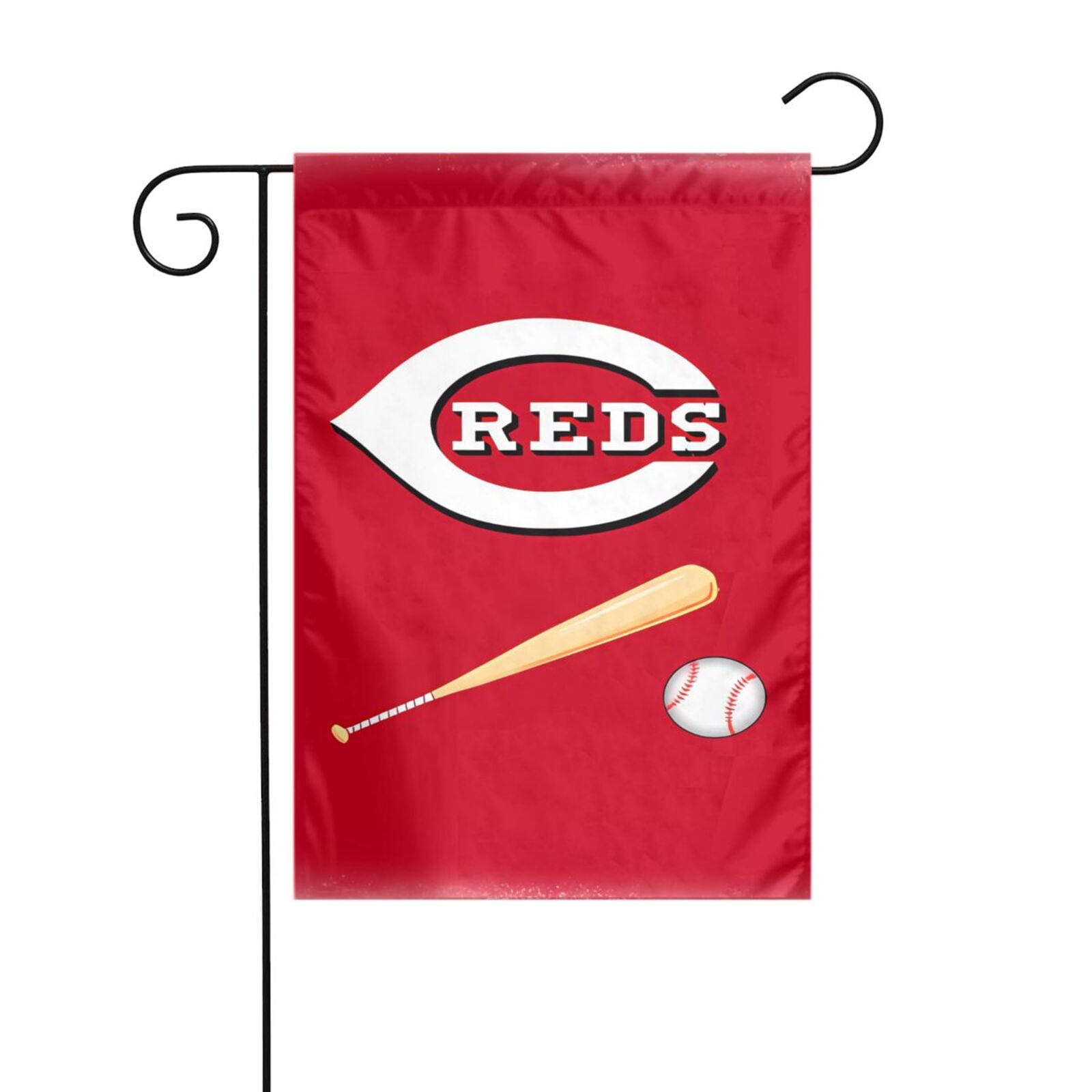 Reds Baseball Team Custom Garden Flag Vertical 12x18 Inch Welcome Yard ...