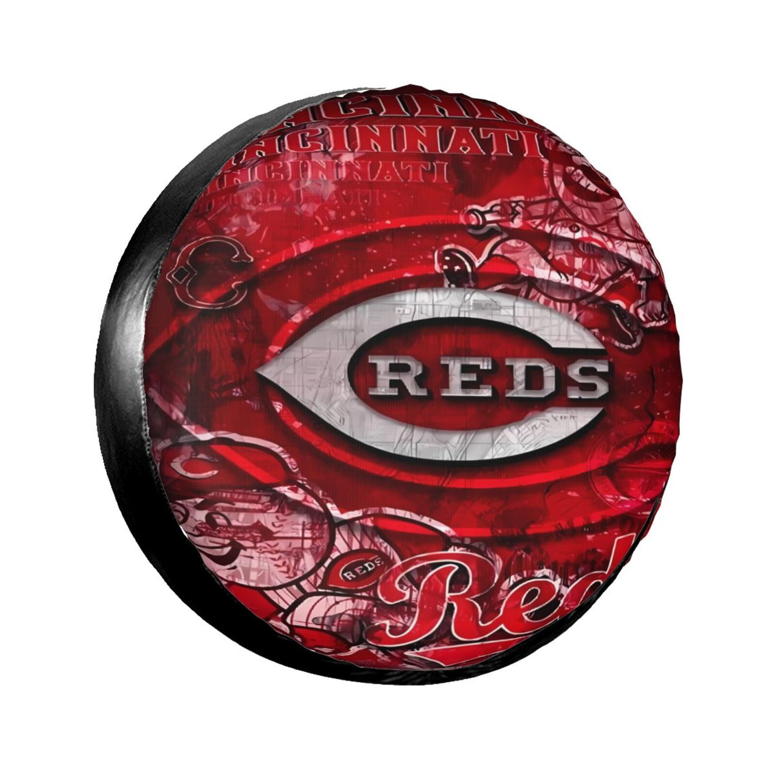 Reds Baseball Team Custom Rugged Tire Covers Heavy Duty Thick Sun Shade ...