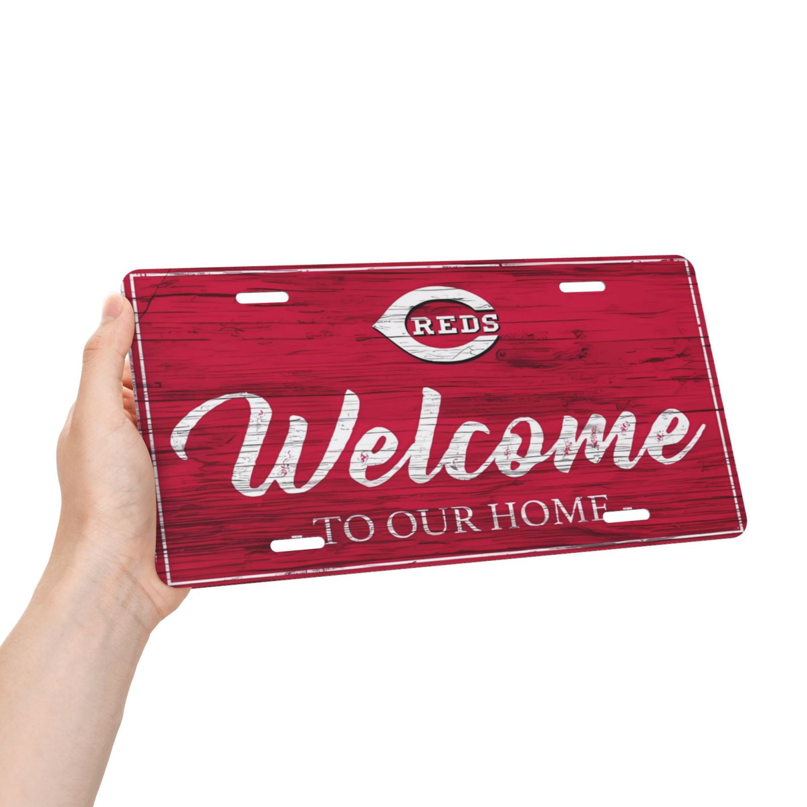 Reds Baseball Team Decorative Logo License Plate Baseball Team Fans ...