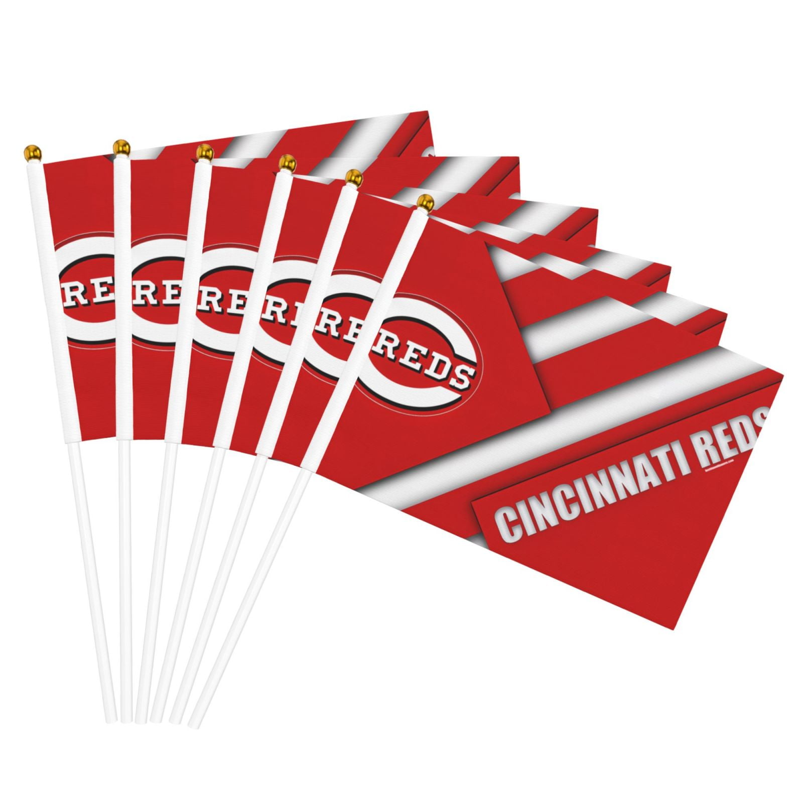 Reds Baseball Team Double Sided Hand Waving Flag, Spectator Hand Waving ...