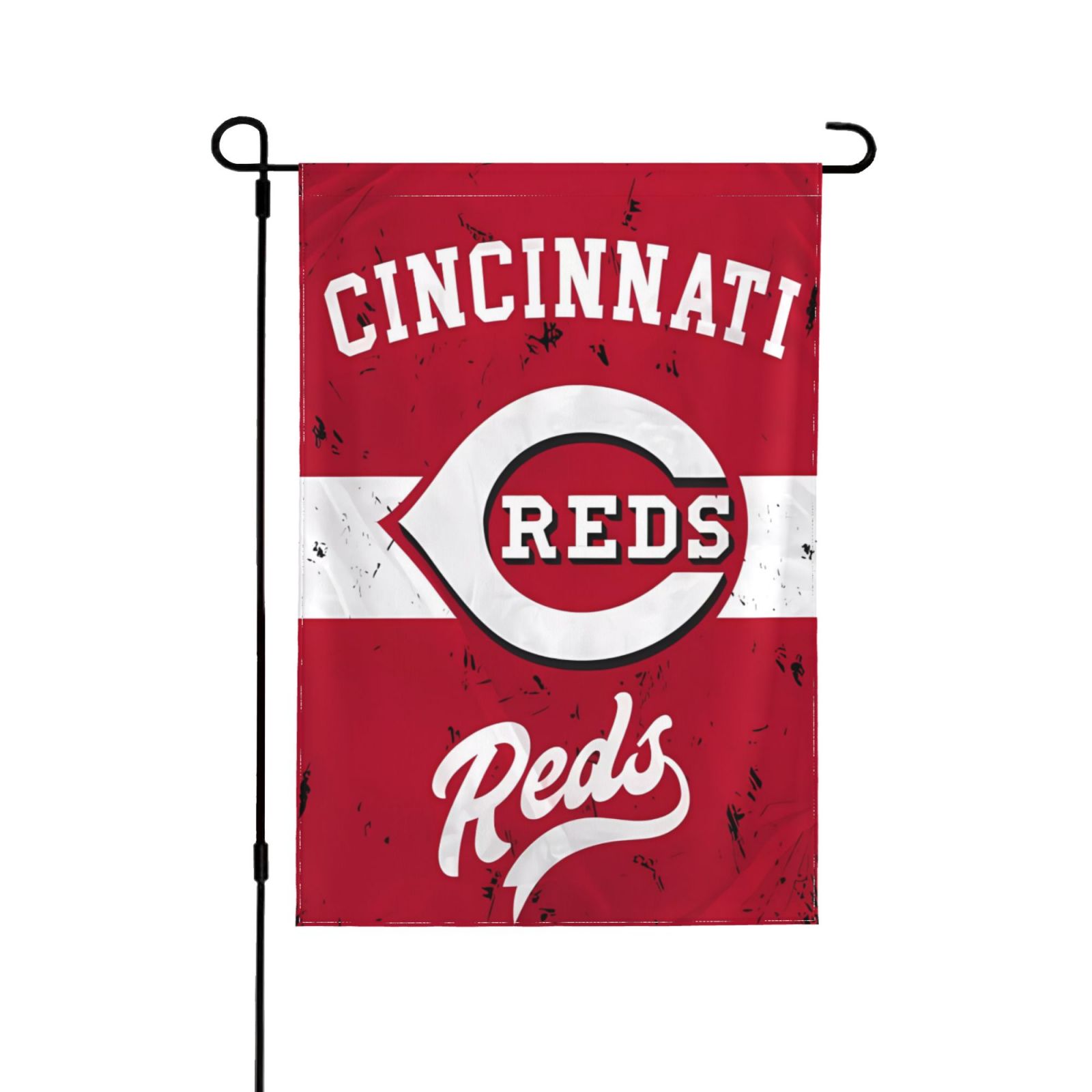 Reds Baseball Team Front Garden Flag, Fans Spectator Flag Hanging Flag ...