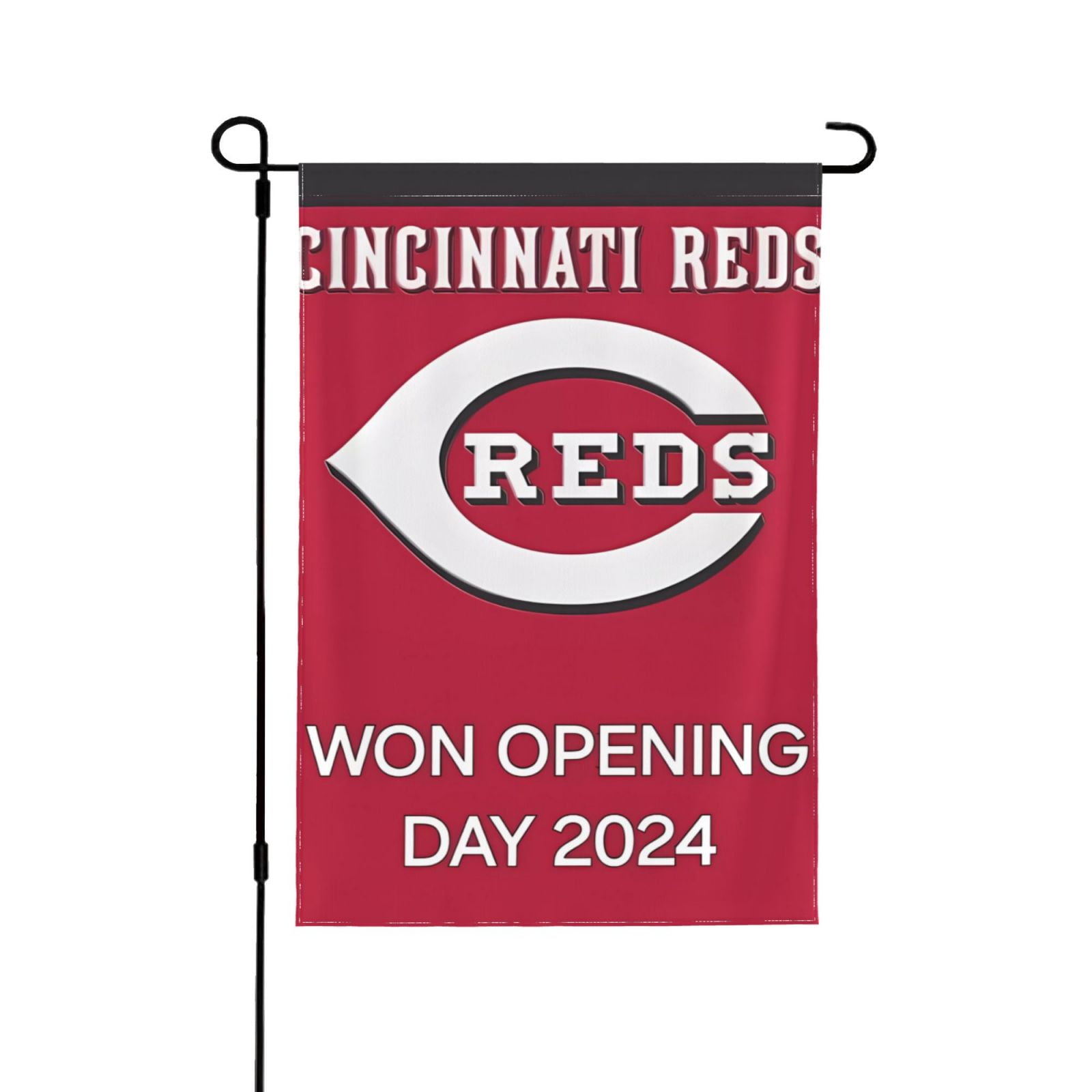 Reds Baseball Team Front Garden Flag, Fans Spectator Flag Hanging Flag ...