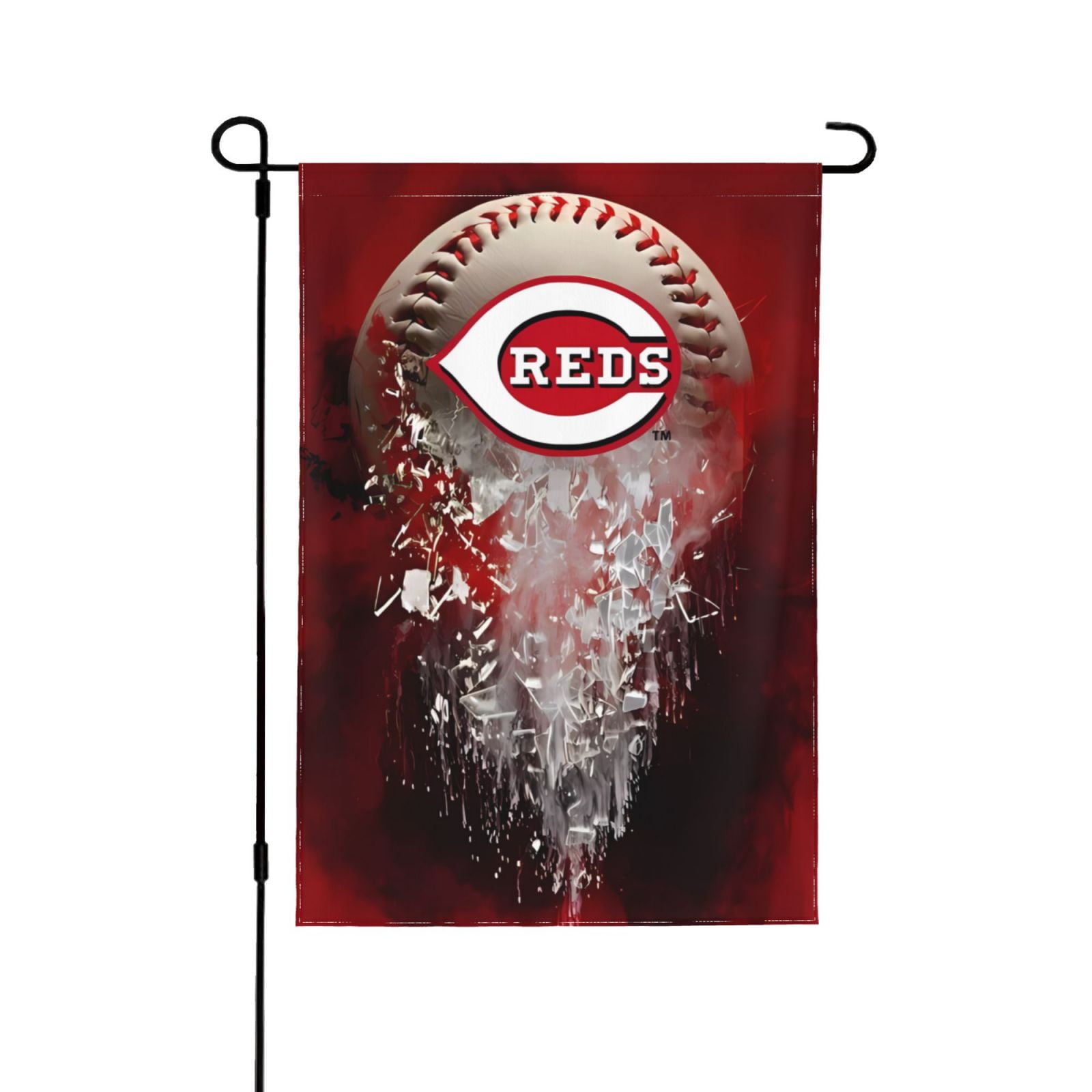 Reds Baseball Team Front Garden Flag, Fans Spectator Flag Hanging Flag ...