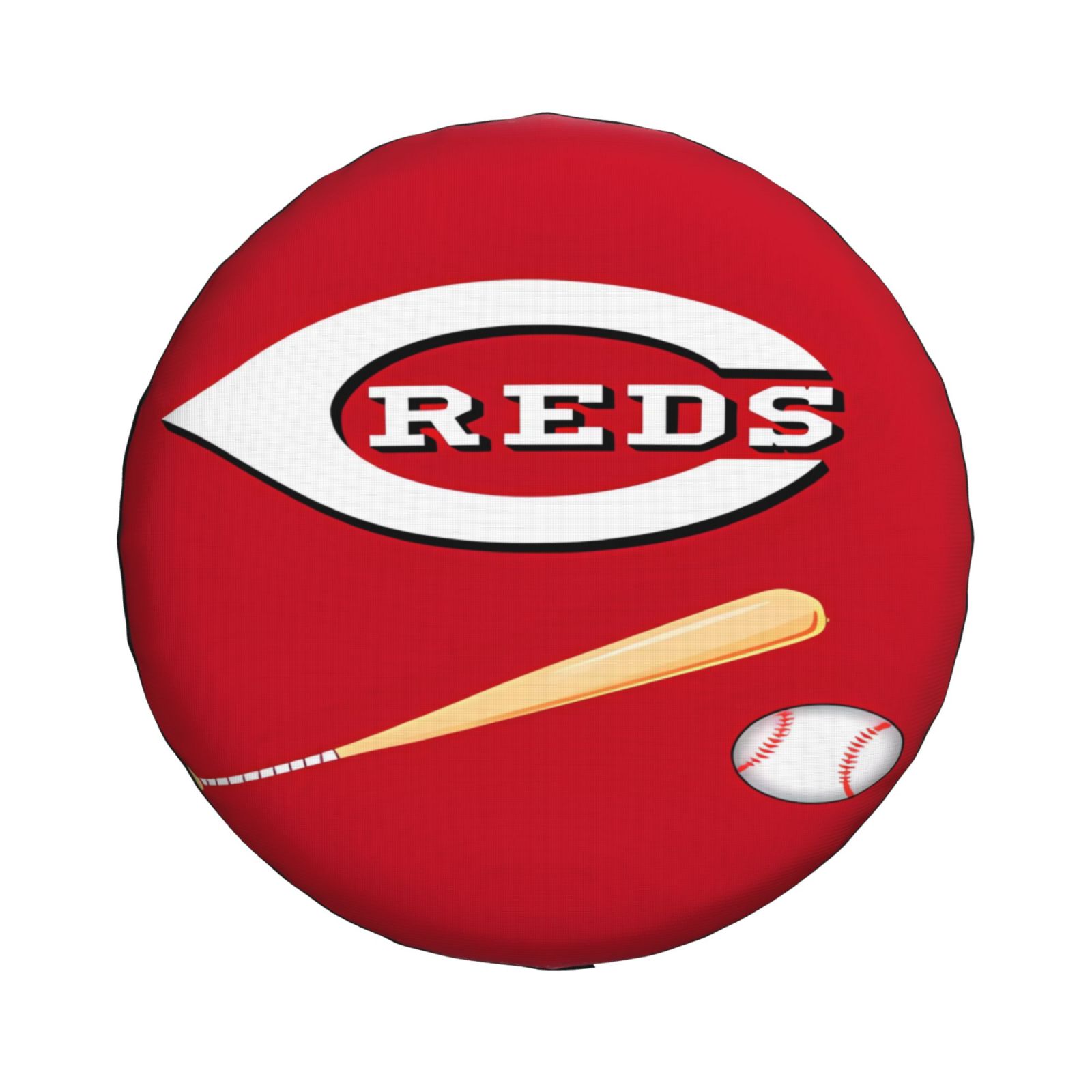 Reds Baseball Team Spare Tire Cover Car Tire Dust Cover Weatherproof ...