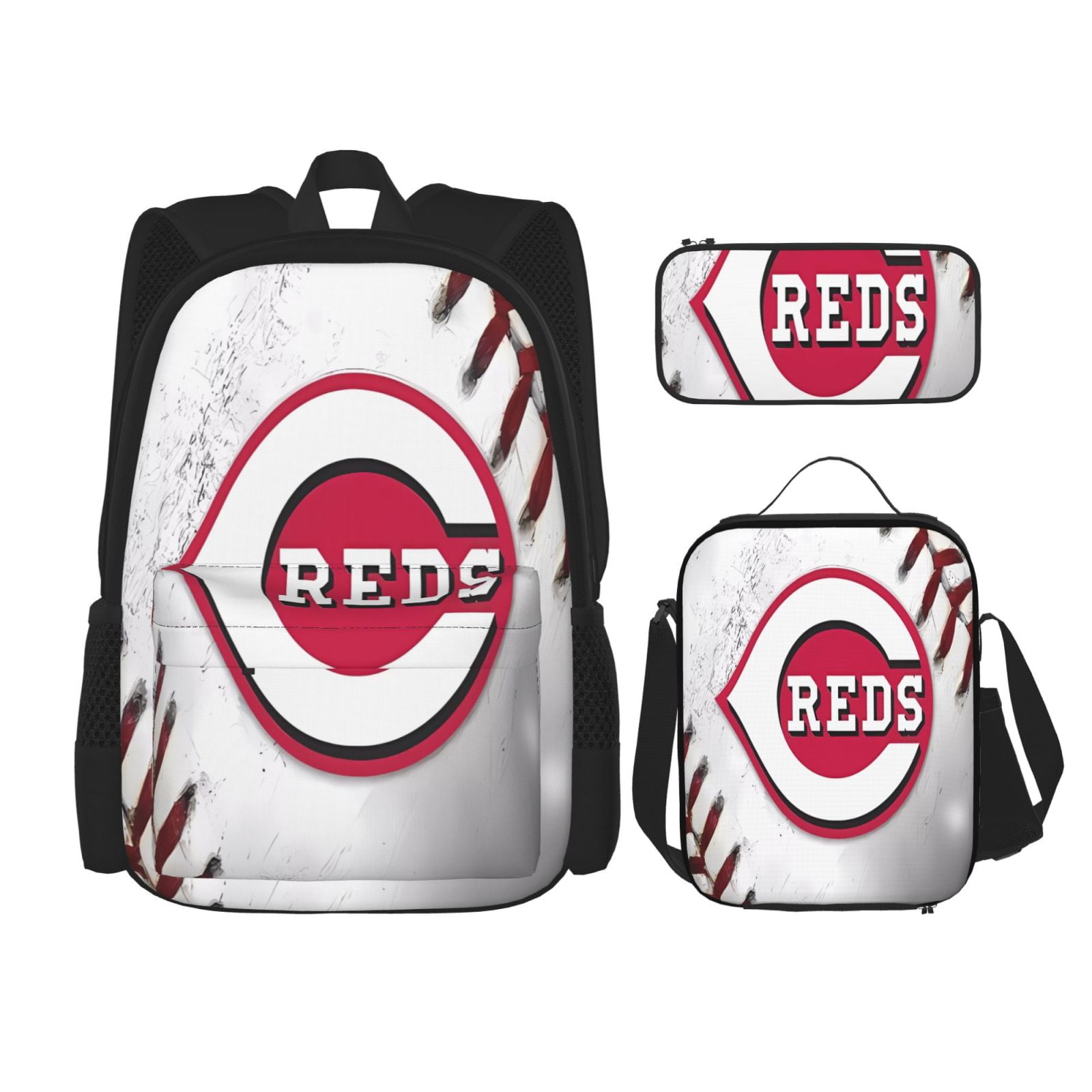 Reds Chic 3 - Piece Football Fan Backpack Set for Campus Backpack ...