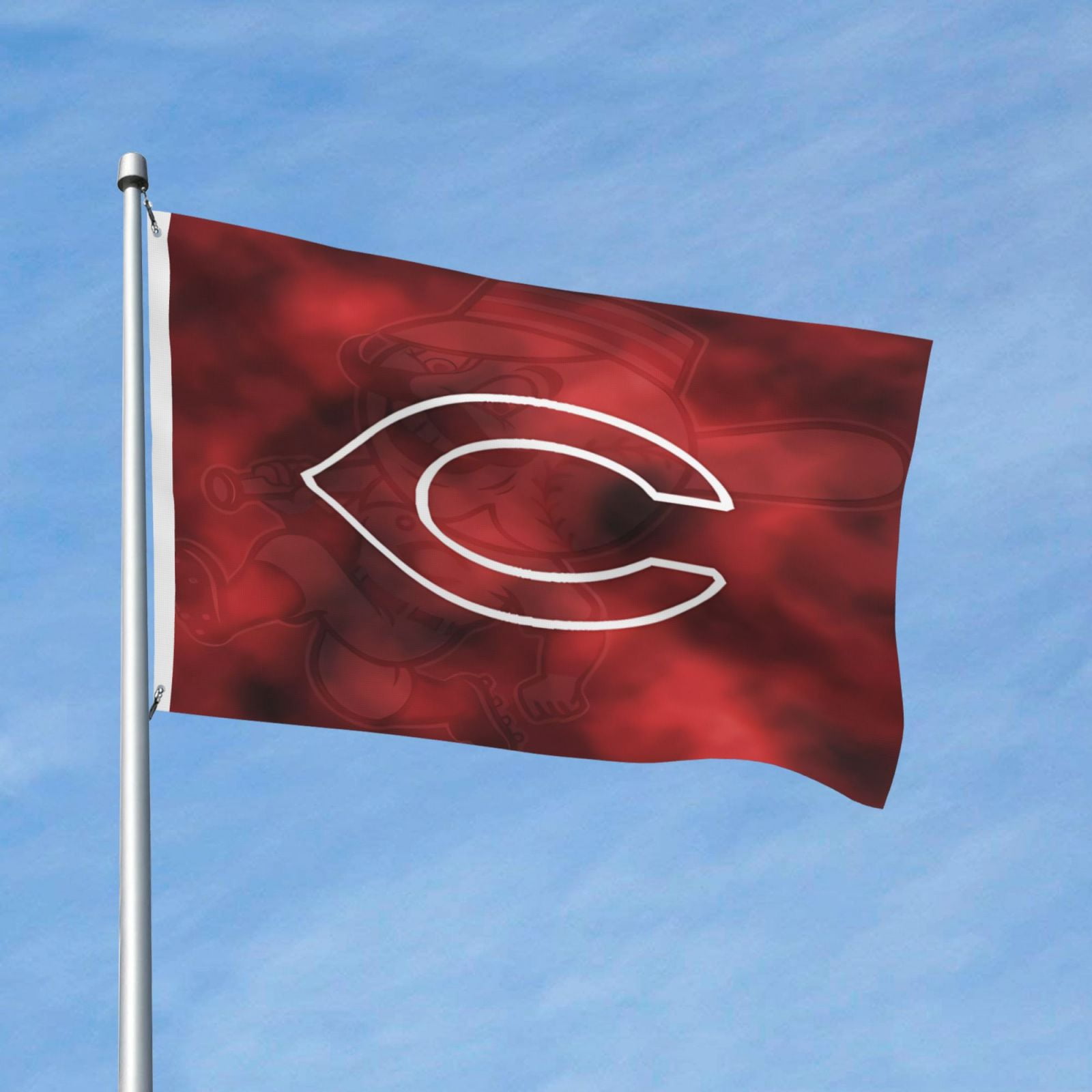 Reds Custom American Baseball Team Logo Double Sided Flag 3x5FT ...