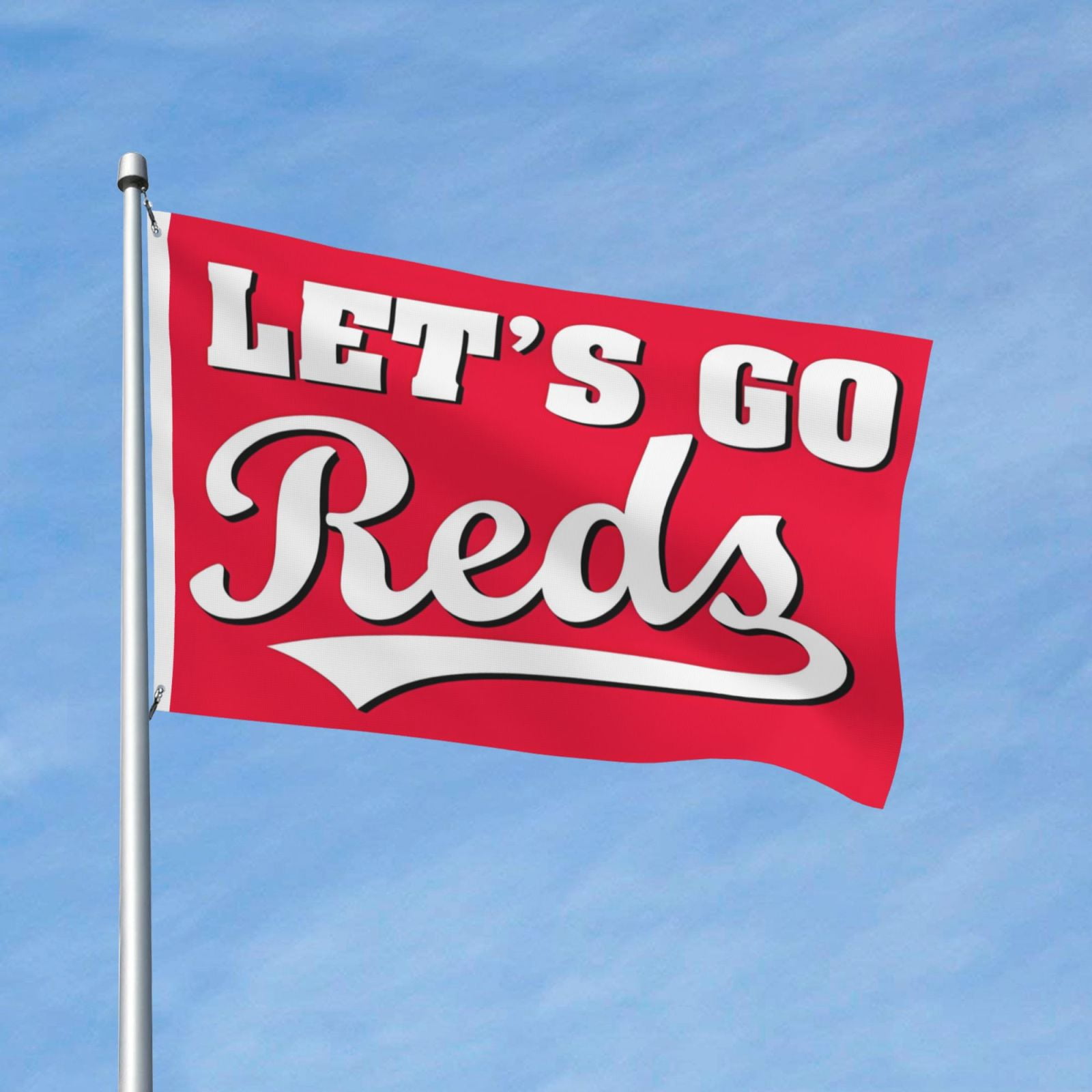 Reds Custom American Baseball Team Logo Double Sided Flag 3x5FT ...