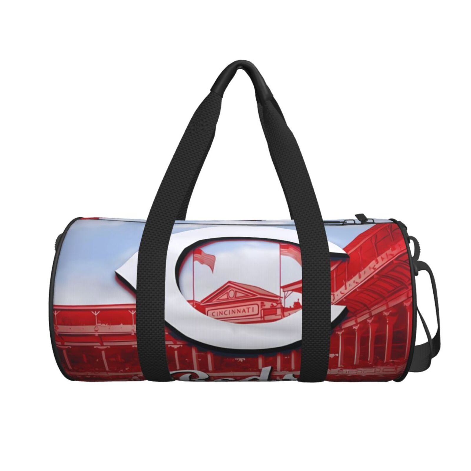 Reds Custom Large Duffel Bag Baseball Team Fans Sports Gym Bag Travel ...