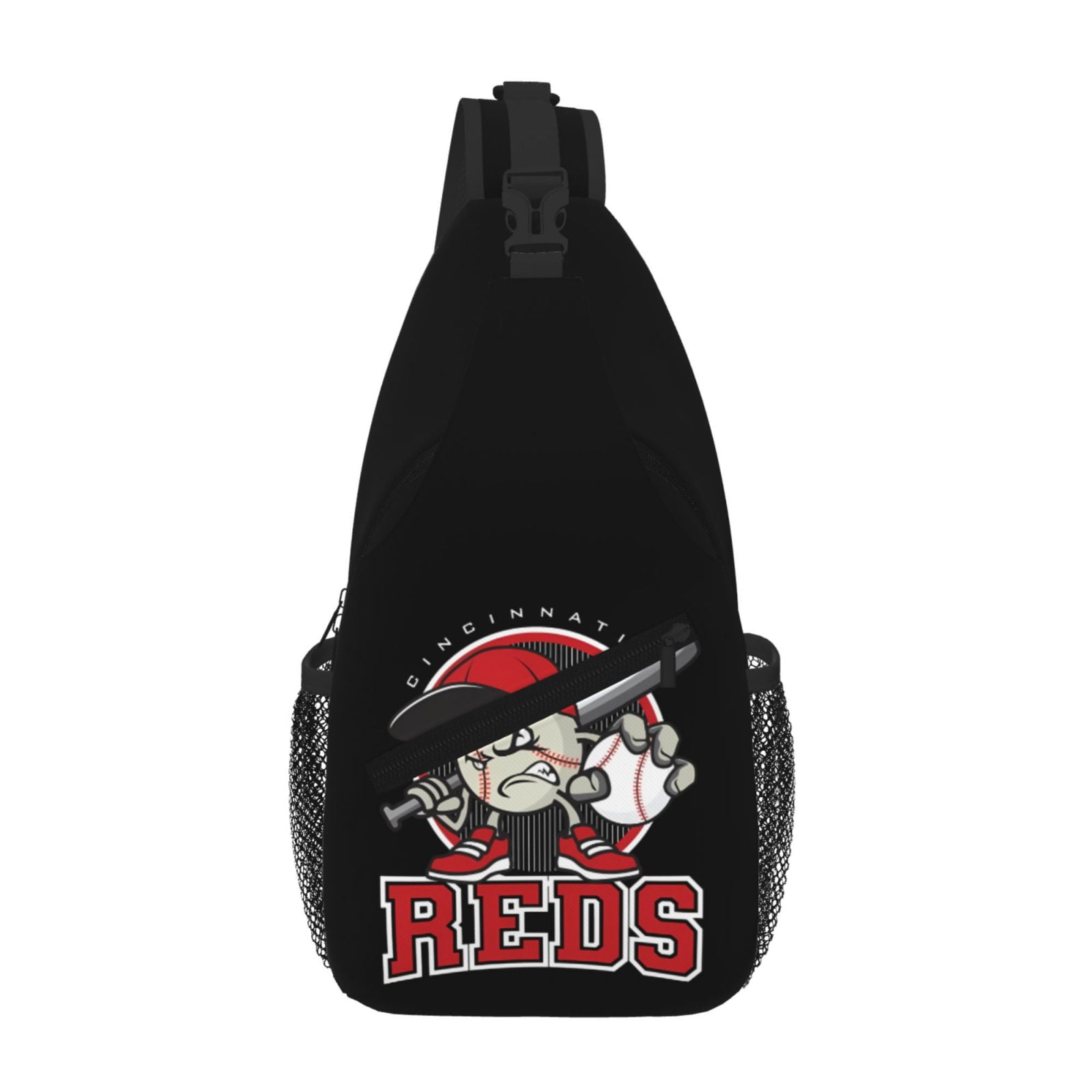 Reds Football Baseball Multi Panel Design Men's Casual Crossbody Chest ...