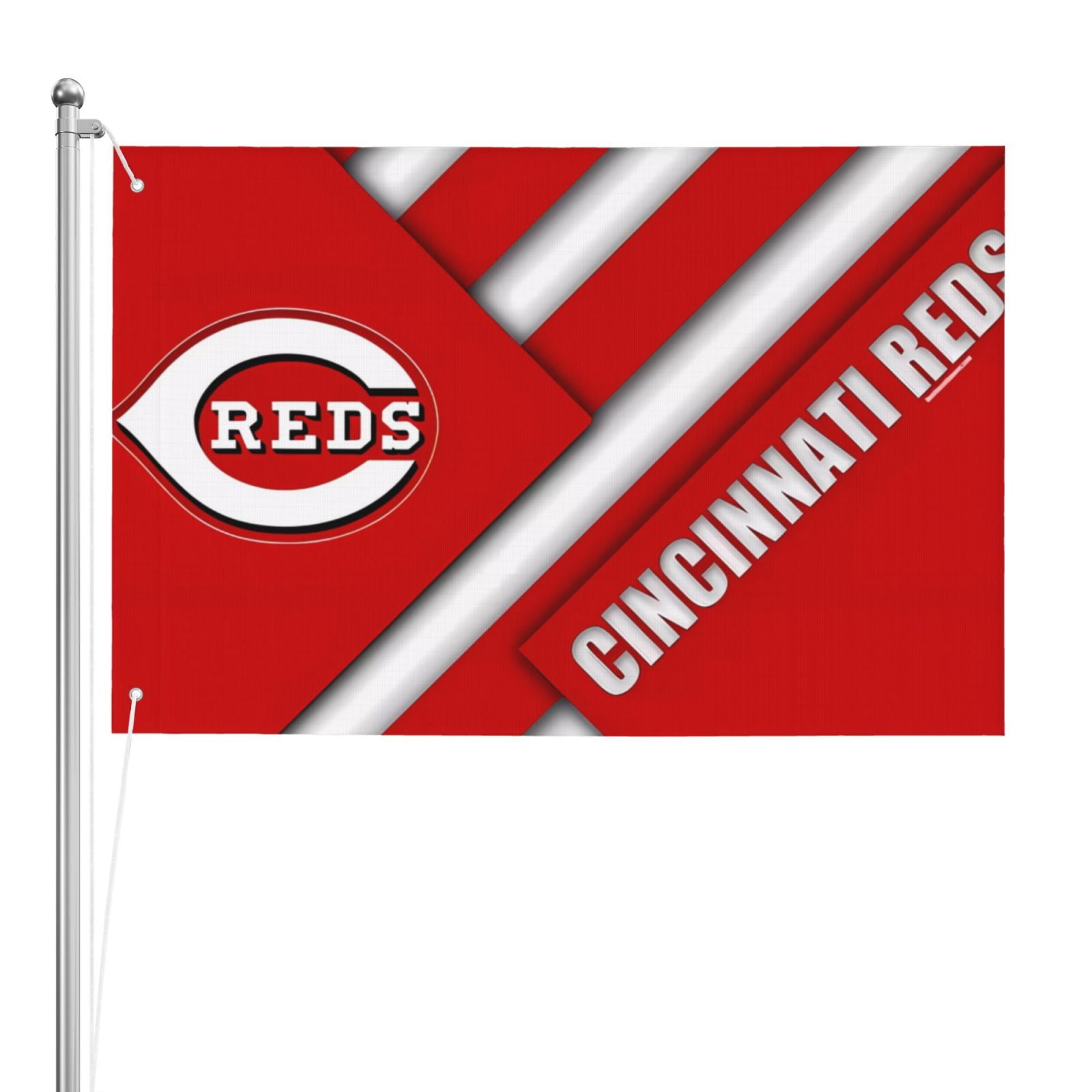 Reds Three Layer personalized Double Sided Flag Football Fans National ...
