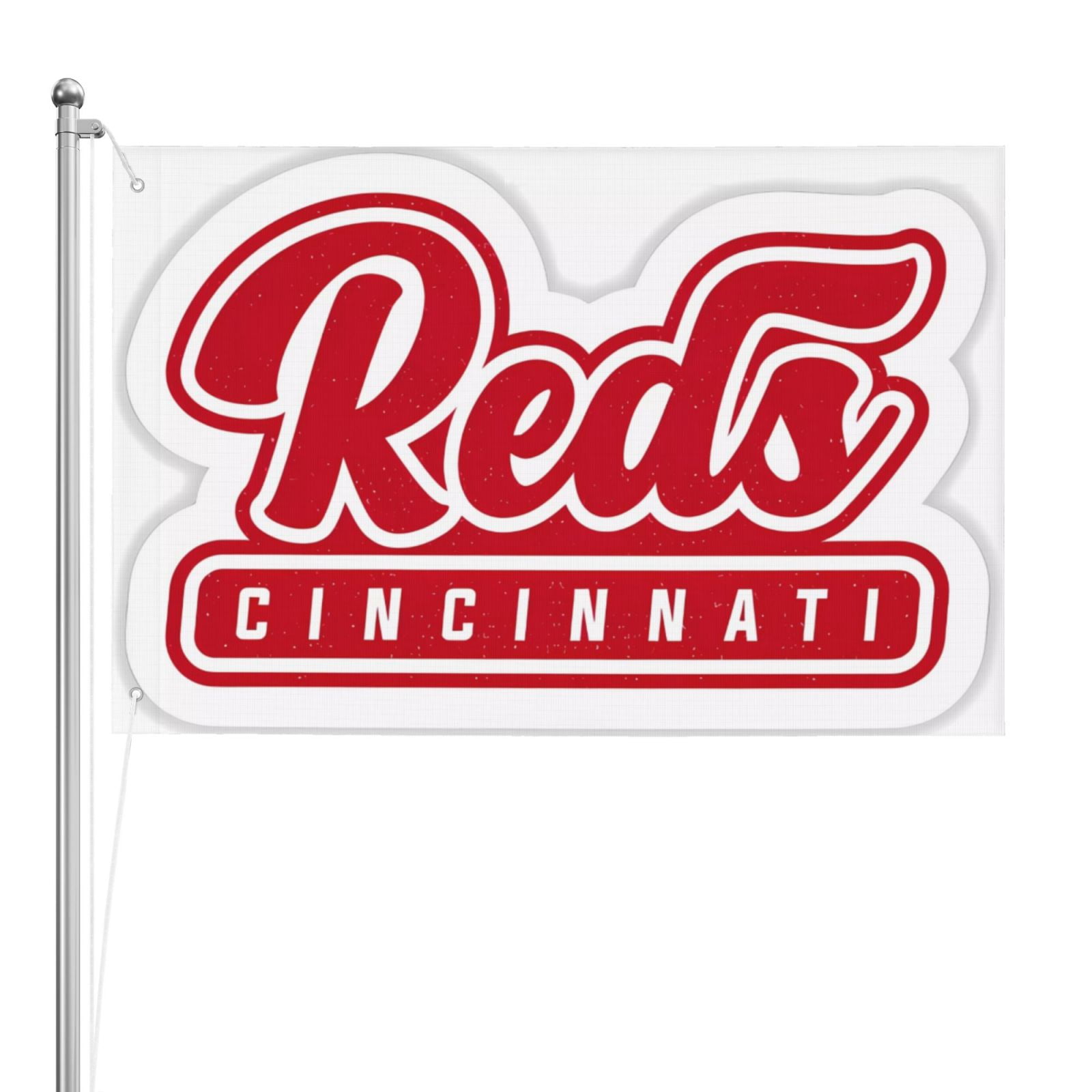 Reds Three Layer personalized Double Sided Flag Football Fans National ...