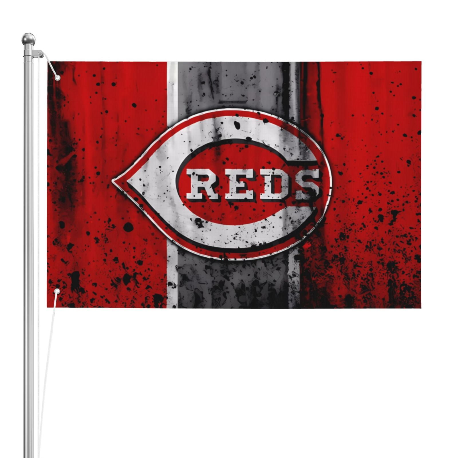 Reds Three Layer personalized Double Sided Flag Football Fans National ...