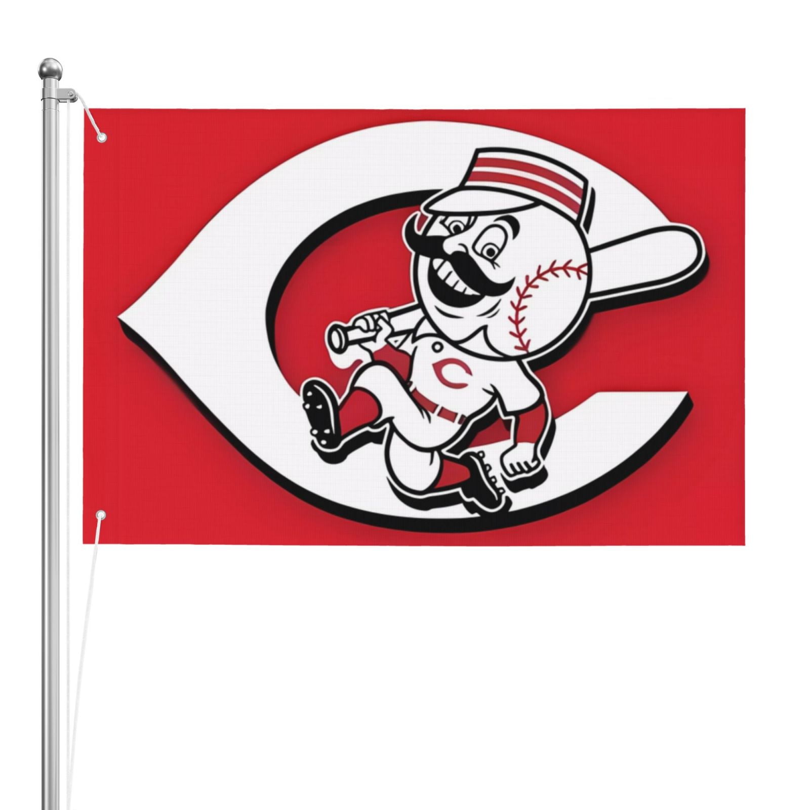 Reds Three Layer personalized Double Sided Flag Football Fans National ...