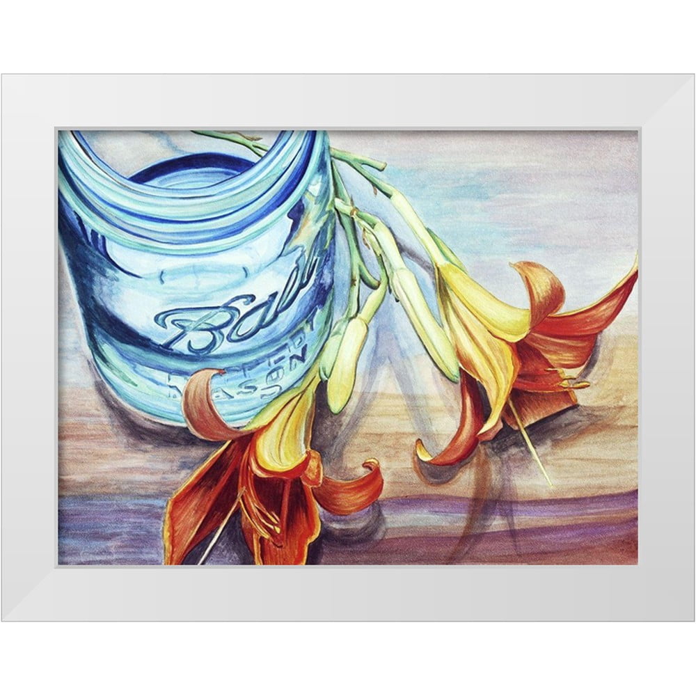 Redstreake 18x15 White Modern Wood Framed Museum Art Print Titled ...