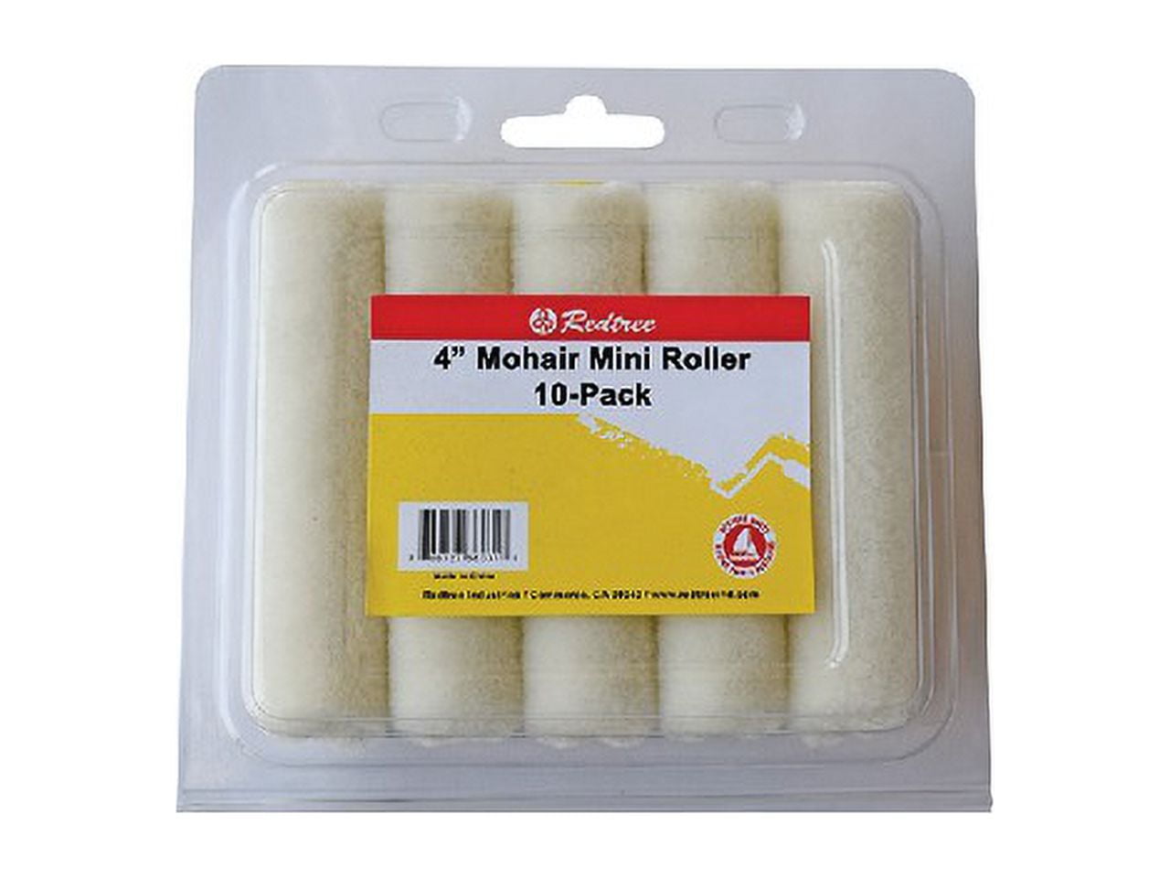 Redtree Industries Professional Small Painter's 4" Mohair Mini Paint ...