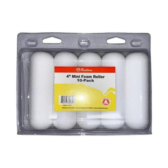 Redtree Industries 36067 Mini Foam Paint Roller Cover Refill - Pack of 10 - Walmart.com