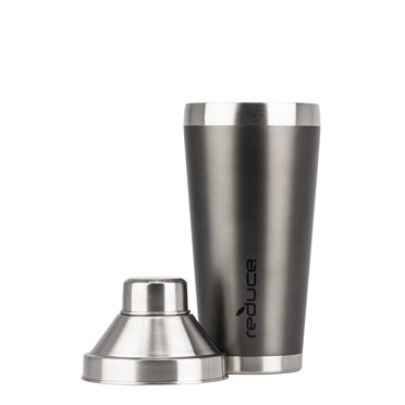 Viski Stainless Steel Contoured Shine Polished Parisian Cocktail Shaker ...