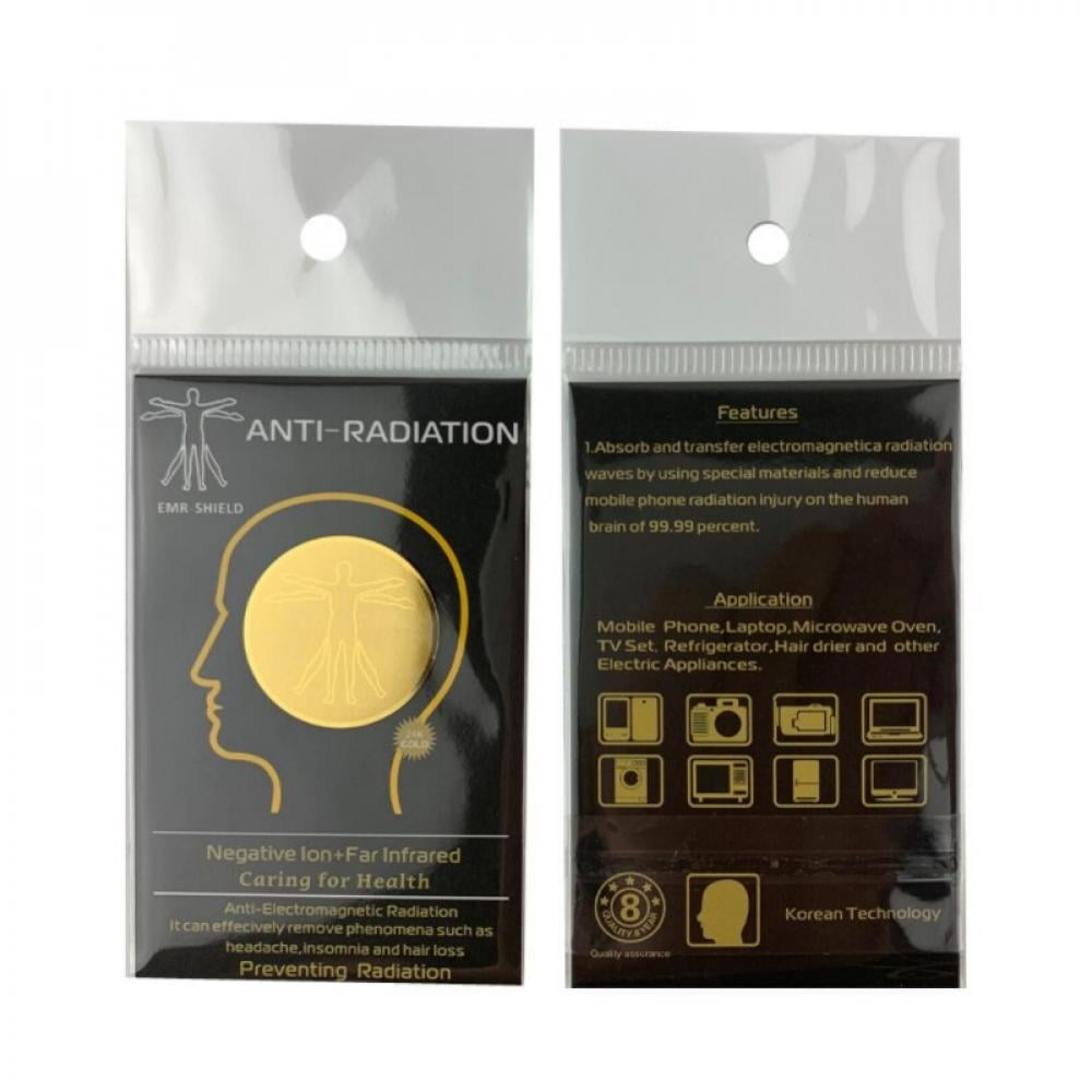 Reduce 99% EMF Cell Phone Sticker, golden Anti Radiation Protector ...