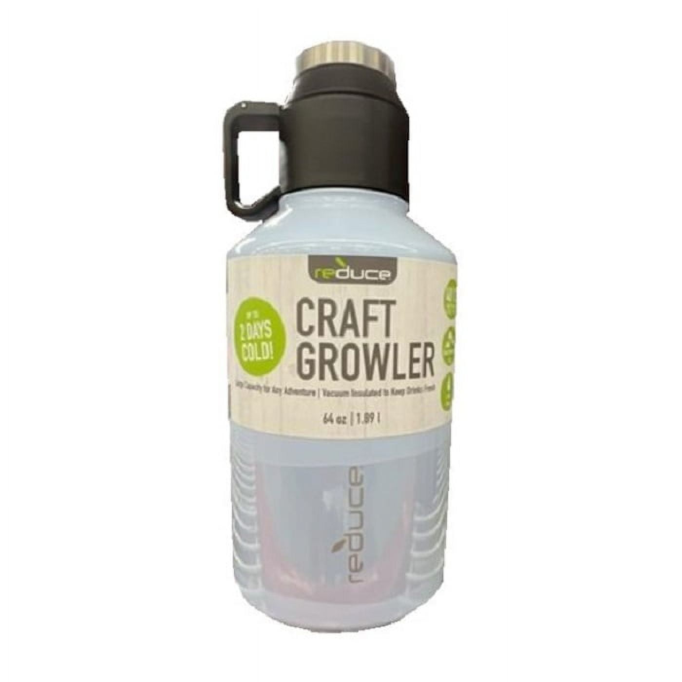 Reduce Insulated Craft Growler with Flip Lid, 64 Ounce (Glacier ...