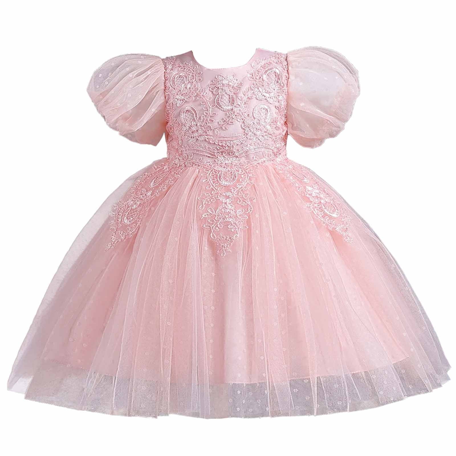 Reduce!Holloyiver Toddler Kids Girls Princess Dresses Tulle Dress Middle-aged Children's ...