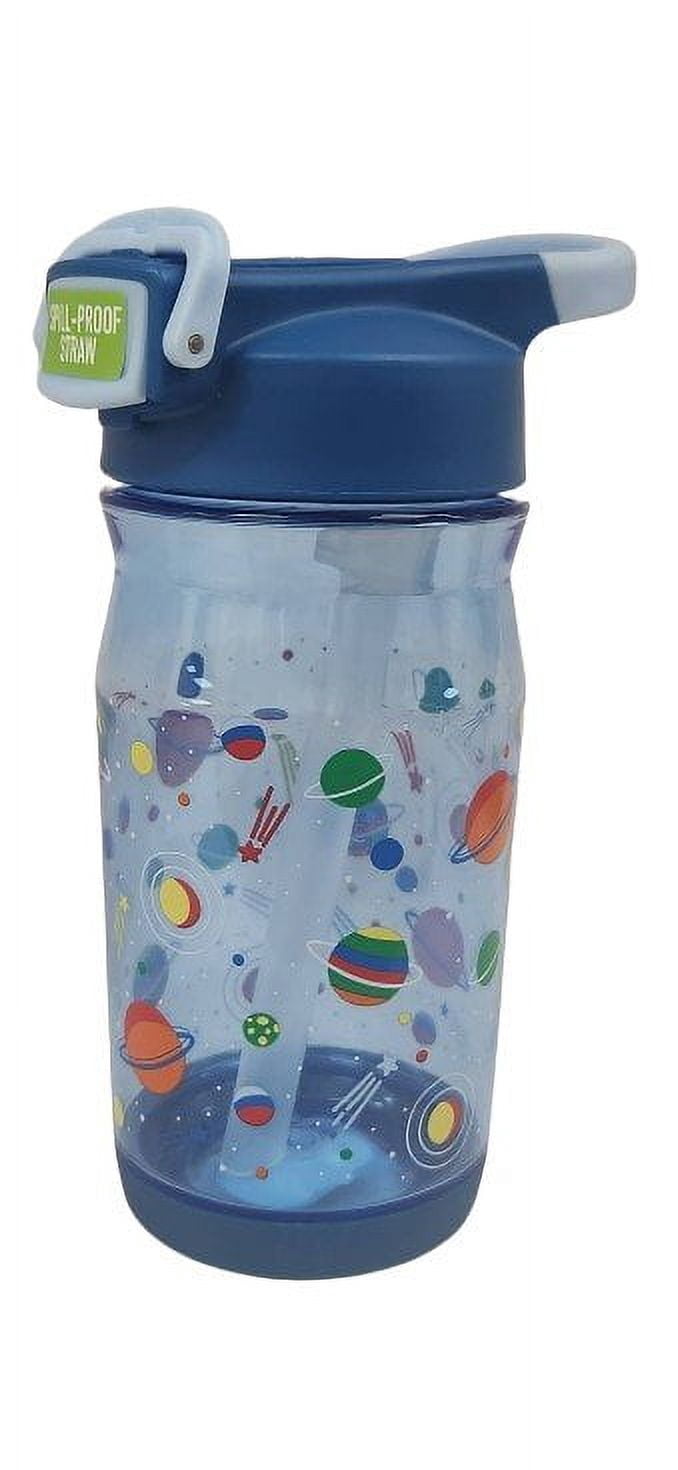 Reduce Hydrate Kids Plastic Water Bottle Blue Out Of The World, 14 fl ...