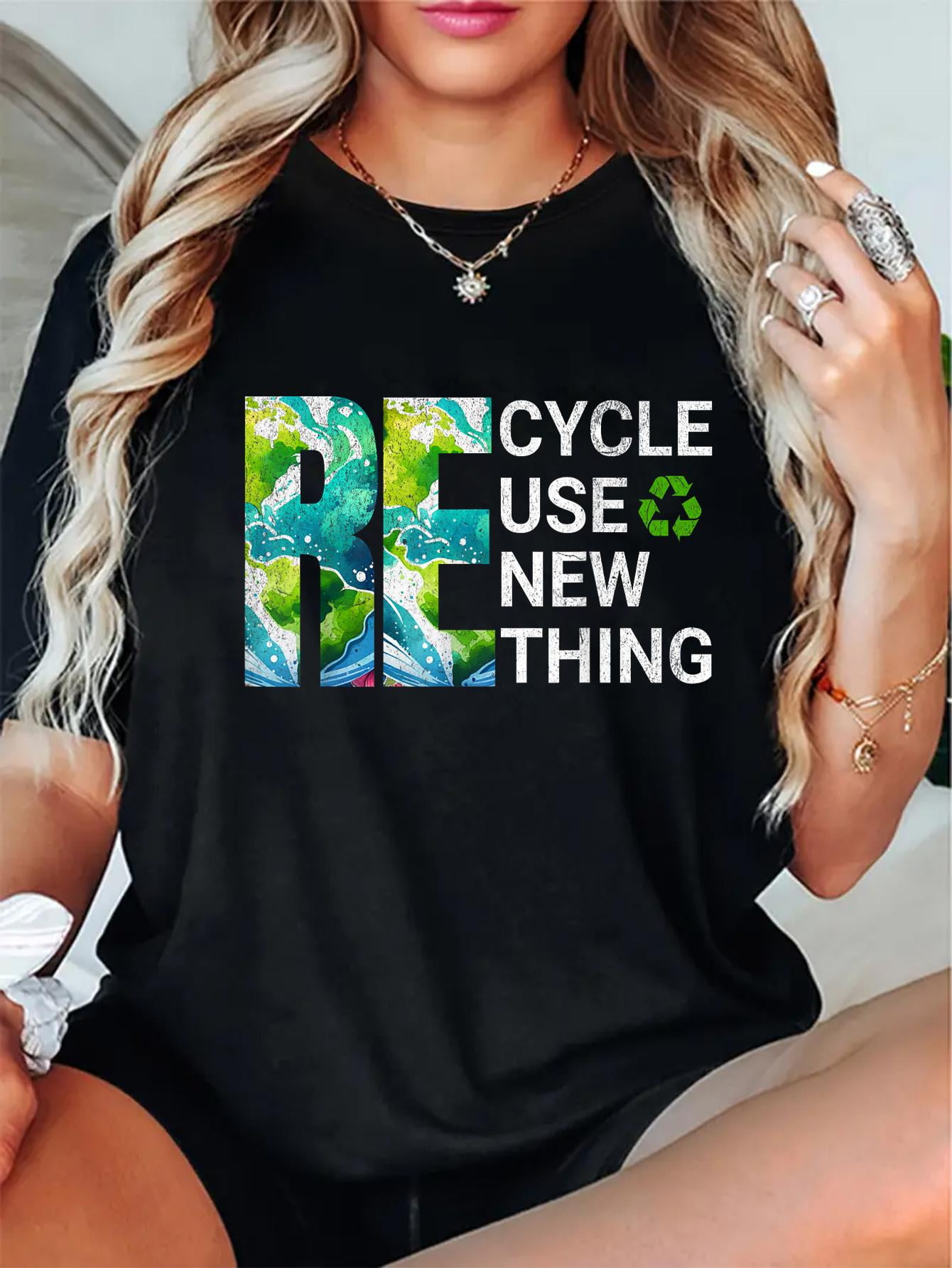 Reduce Reuse Recycle Earth Day 2024 Shirt T-Shirt - Walmart.com