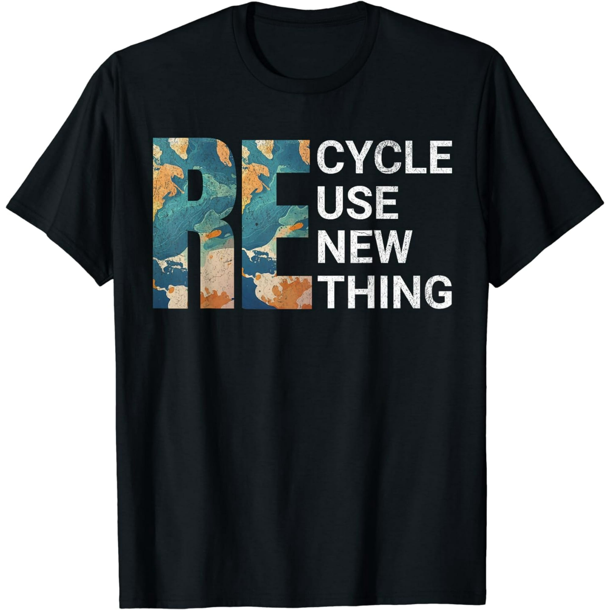 Reduce Reuse Recycle Earth Day 2024 Shirt pure cotton T-Shirt - Walmart.com