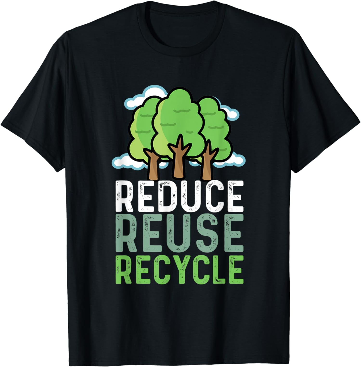 Reduce Reuse Recycle Earth Day Environmental Planet Lovers T-Shirt - Walmart.com