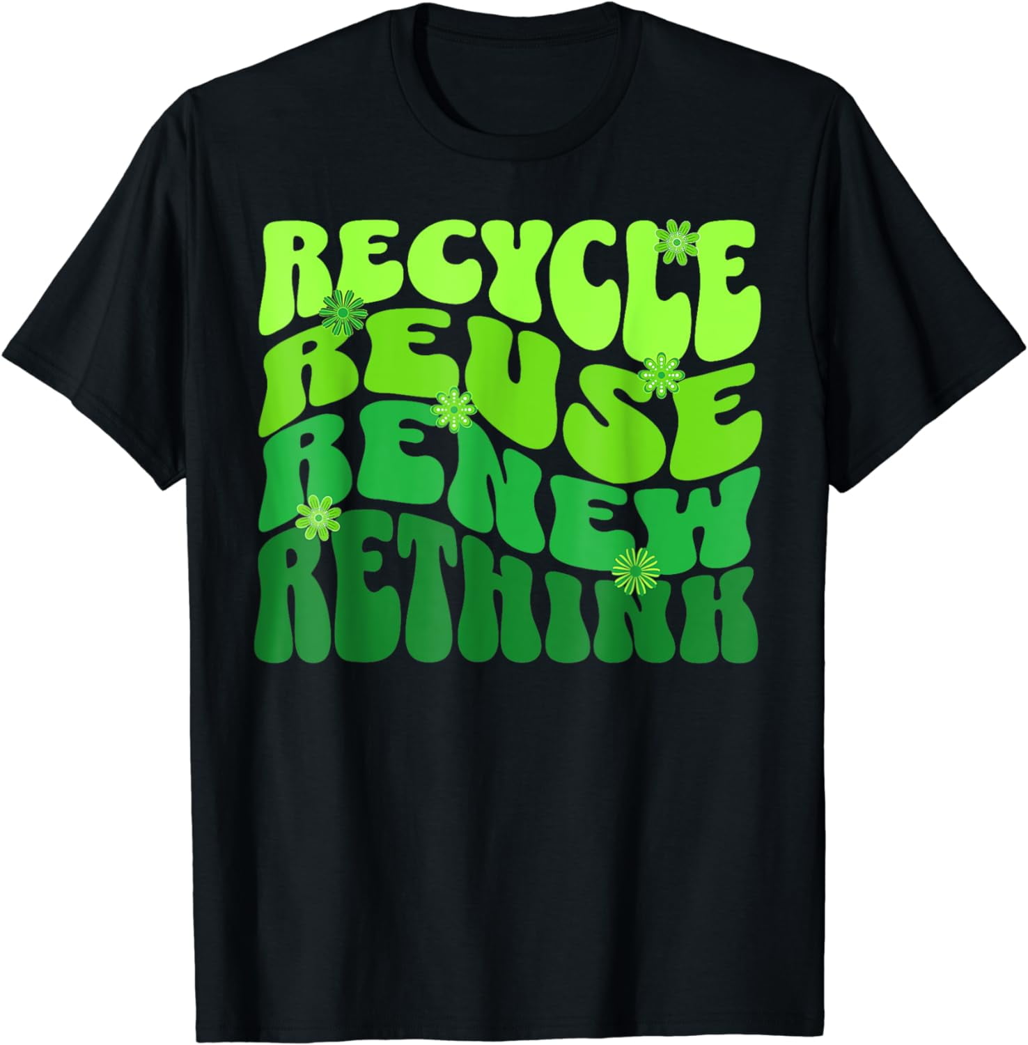 Reduce Reuse Recycle Earth Day Save Environment 2024 T-Shirt - Walmart.com
