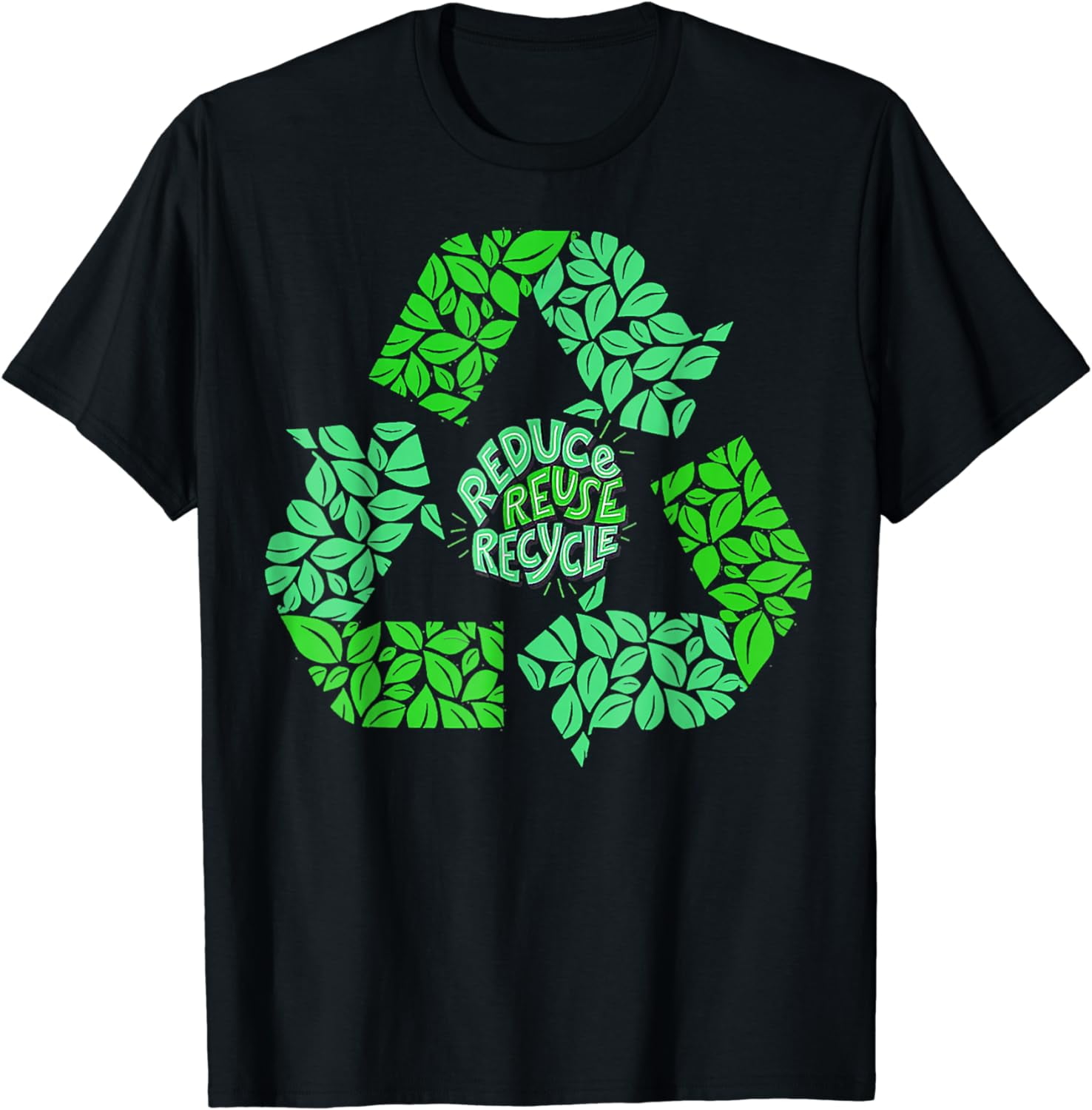 Reduce Reuse Recycle Environmentalist Earth Day 2024 gift T-Shirt - Walmart.com