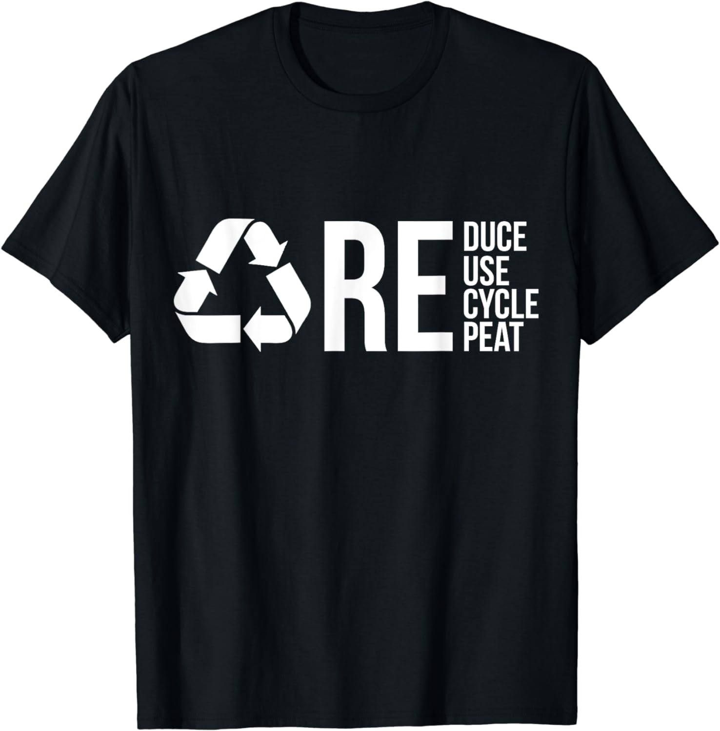 Reduce Reuse Recycle Recycling Cool Earth Day Lovers Gift T-Shirt - Walmart.com