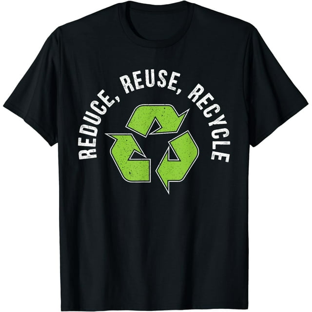 Reduce Reuse Recycle Waste Management Garbage Collector T-Shirt ...