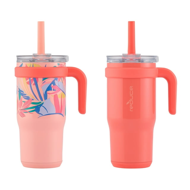 Reduce Vacuum Insulated Stainless Steel 2pk Coldee Mug with Lid and ...