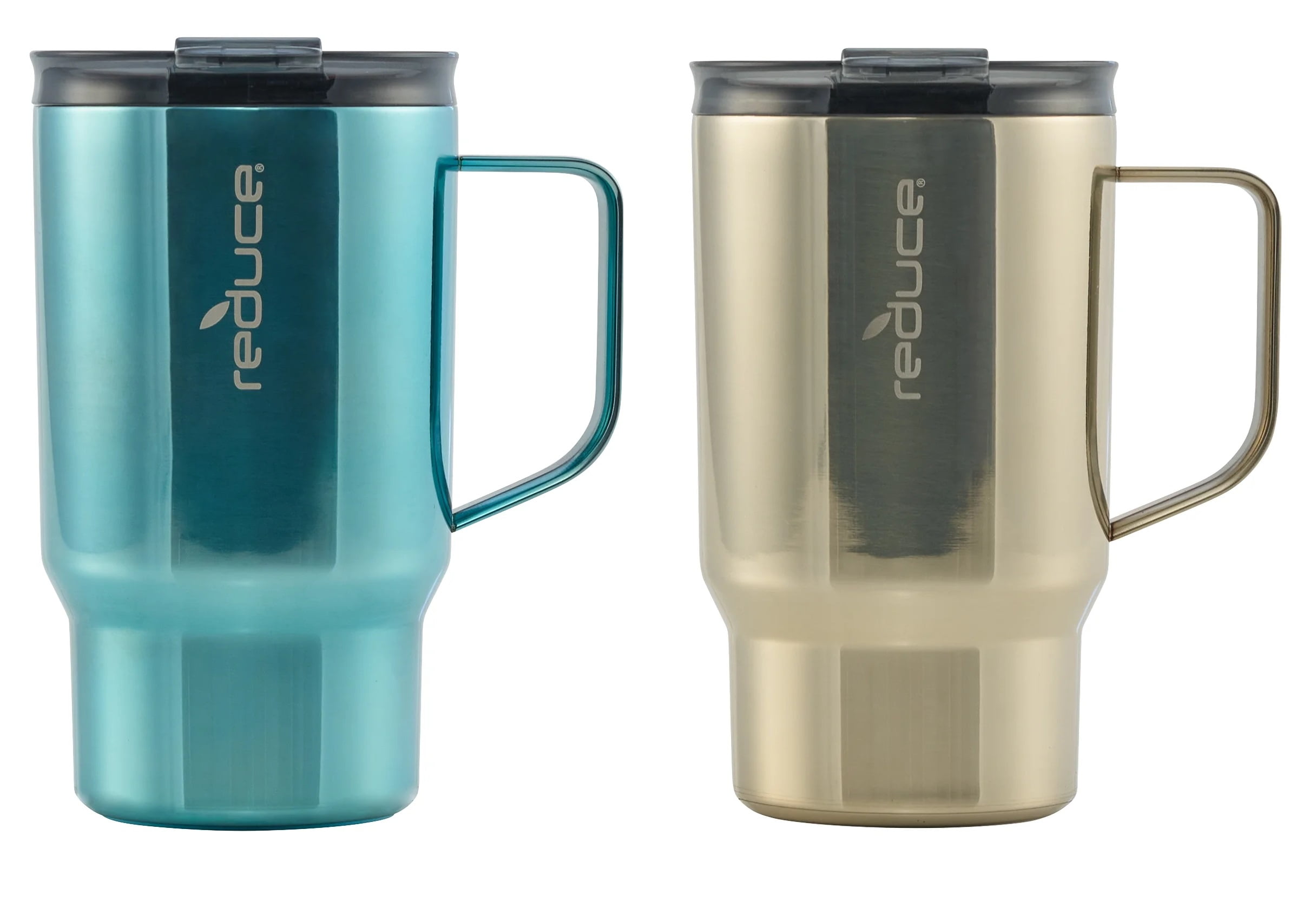 Reduce Vacuum Insulated Stainless Steel Hot Mugs with Lid and Handle ...
