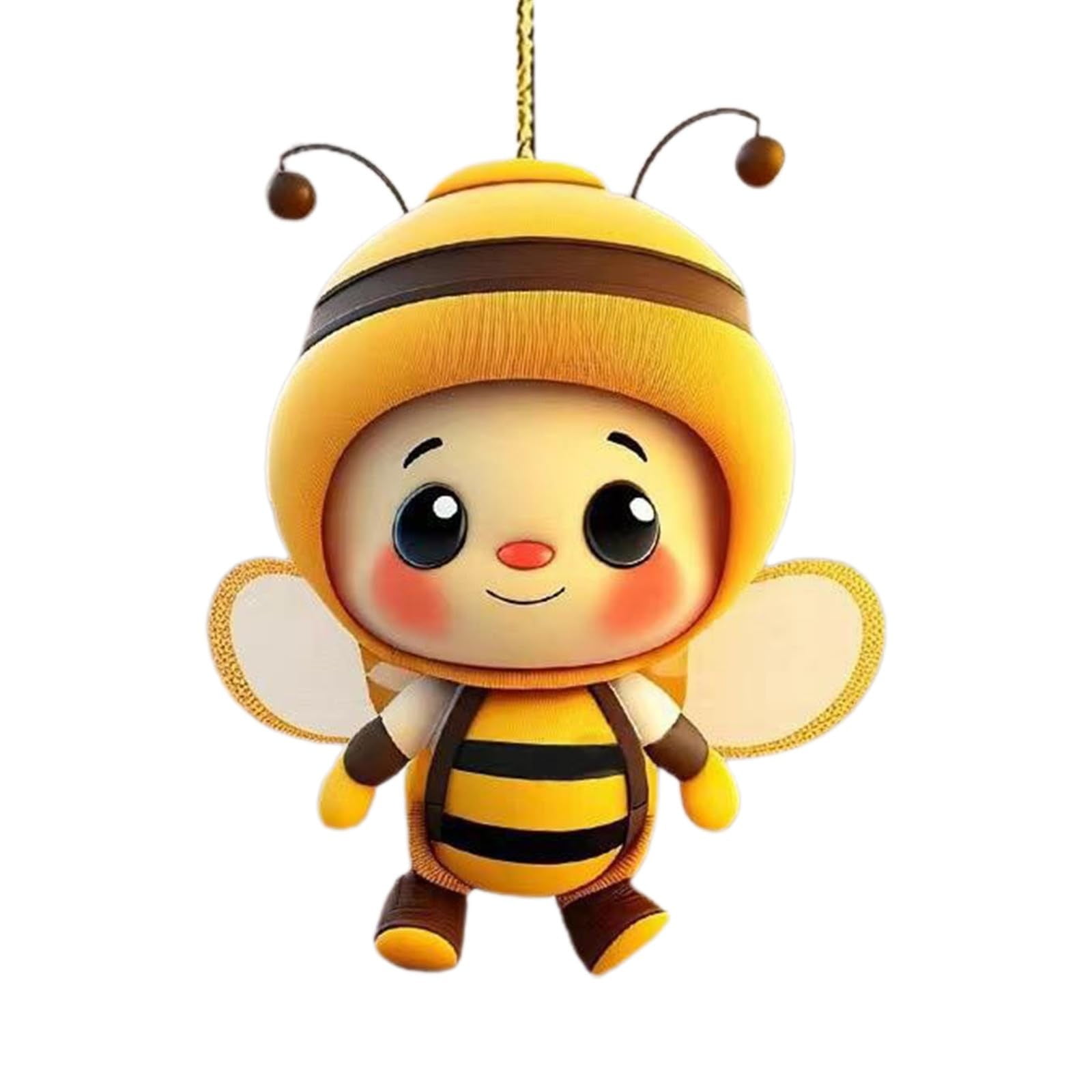 Reduced Cute Cartoon Bee Hanging Ornament Yellow Honeybee Pendant Baby ...