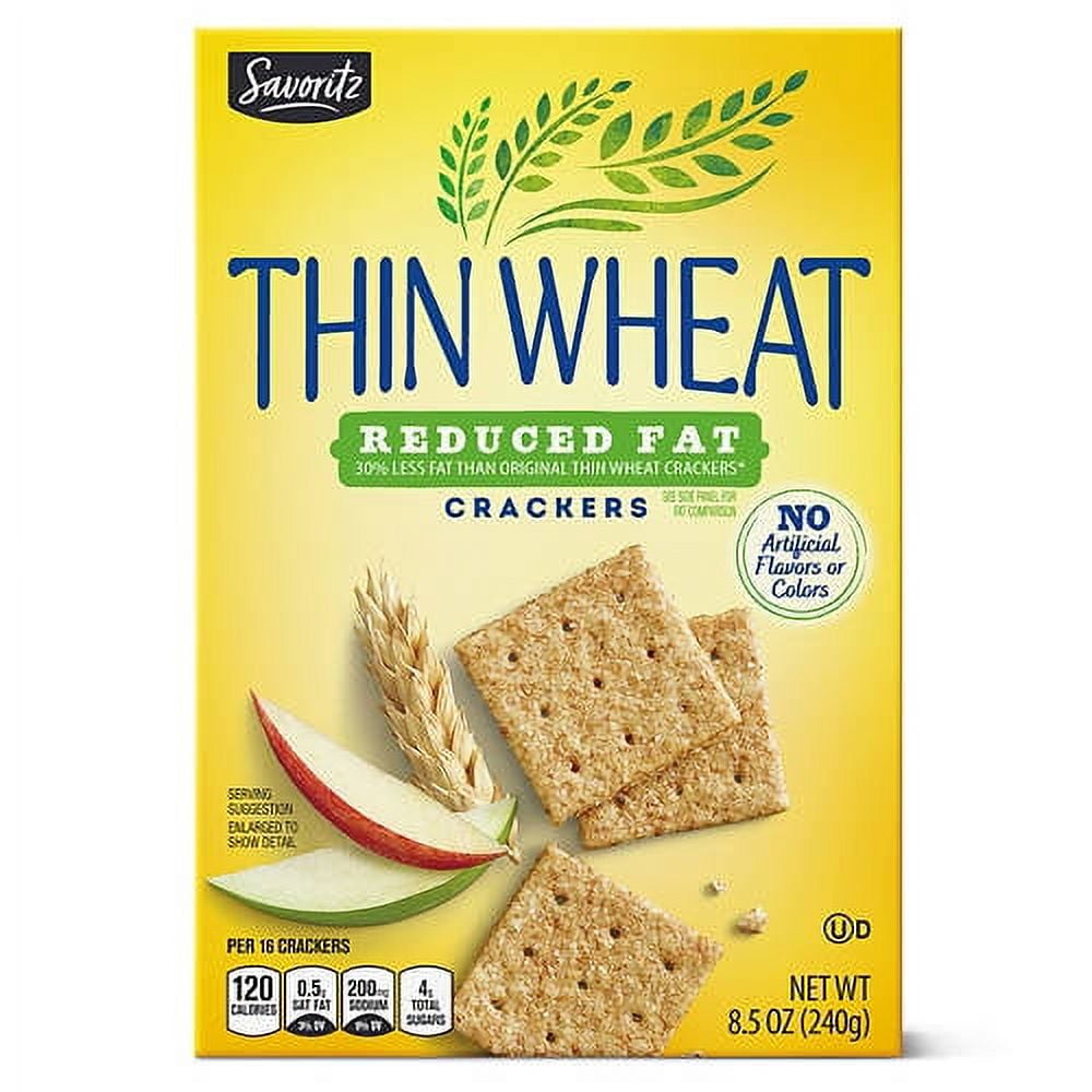 Savoritz Reduced Fat Thin Wheat Crackers, 8.5 oz - Walmart.com