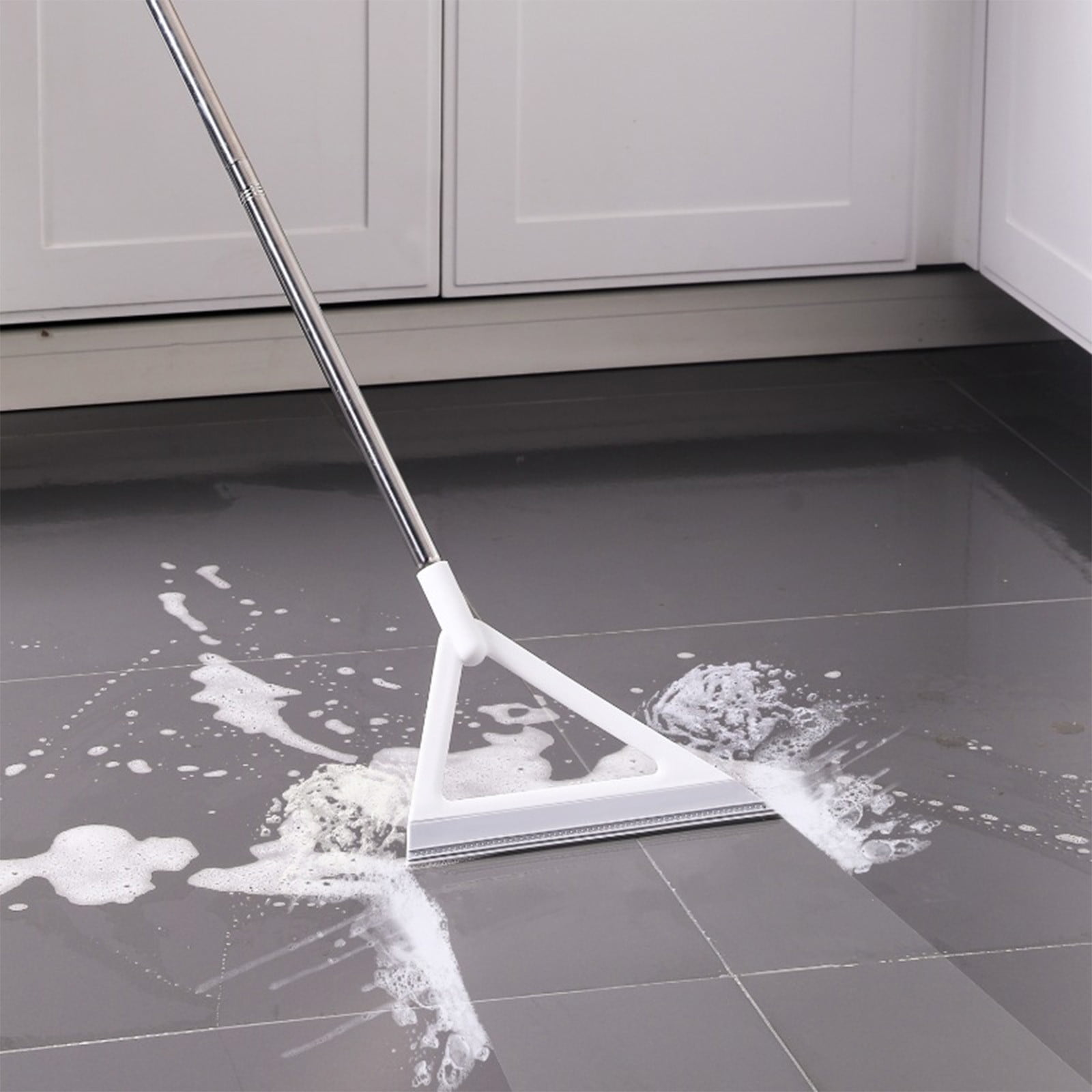 Reduced, Heavy Duty Floor Squeegee with Long Telescopic Handle for ...